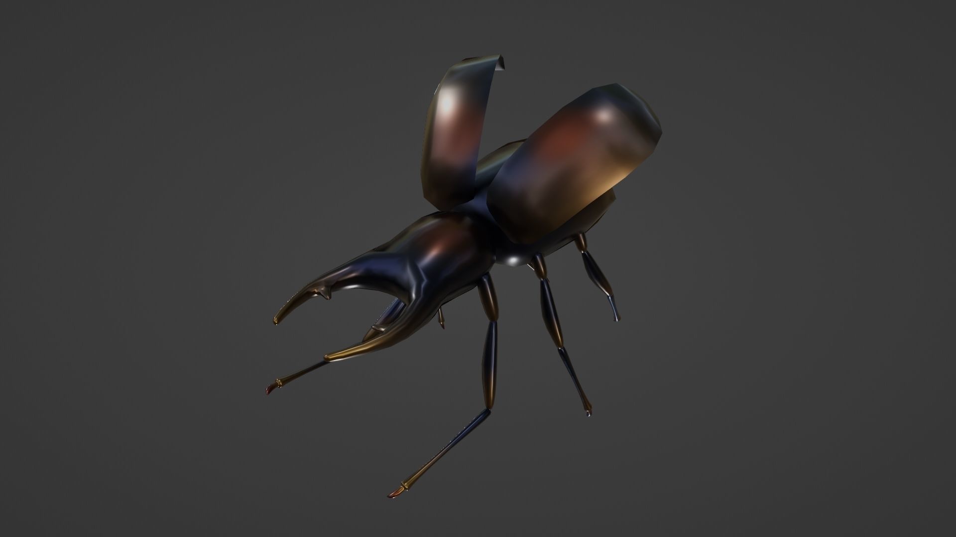 3D model RIGED AND ANIMATED BEETLE VR / AR / low-poly | CGTrader