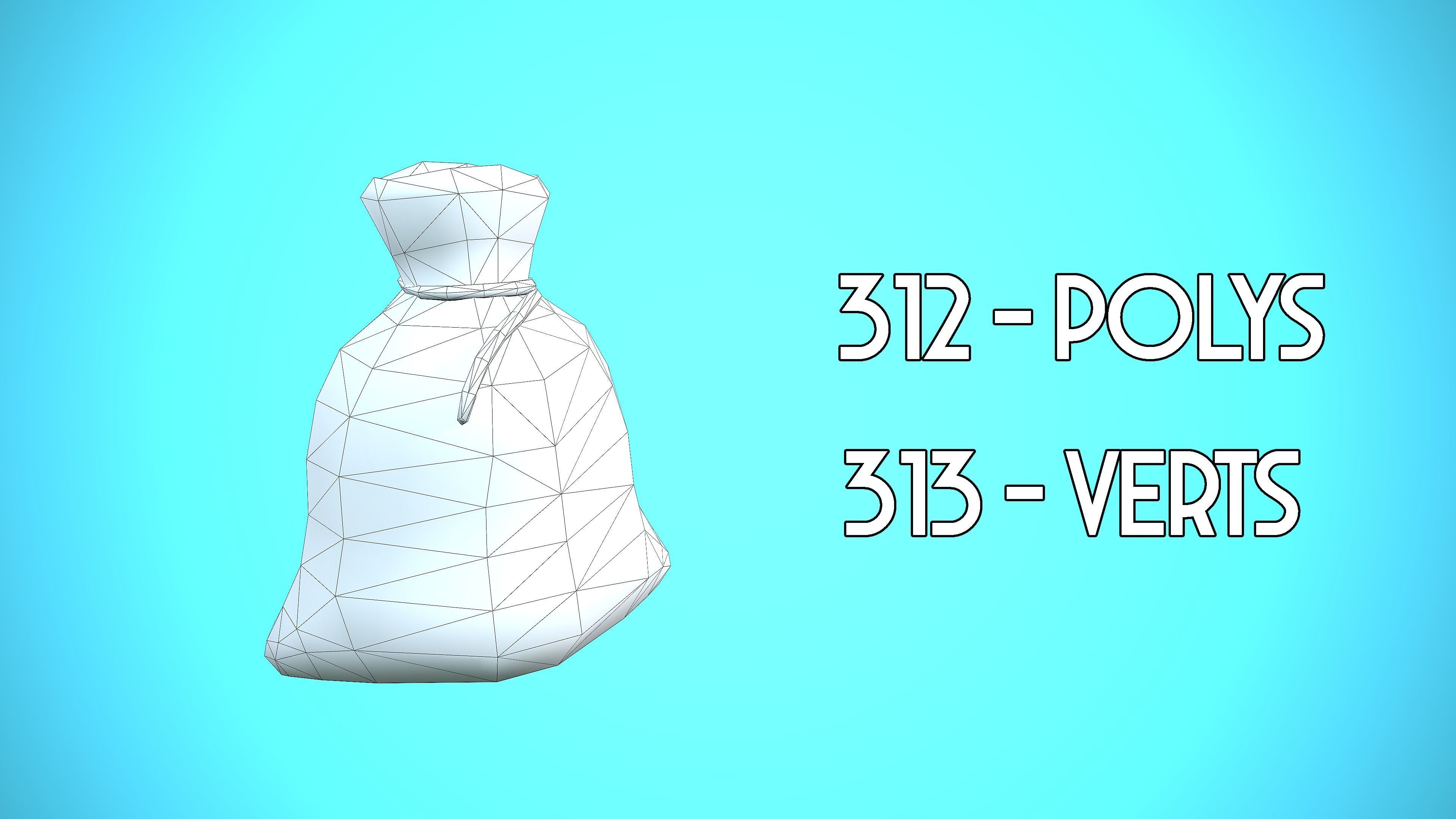 3D model SACK CARTOON STYLIZED VR / AR / low-poly | CGTrader