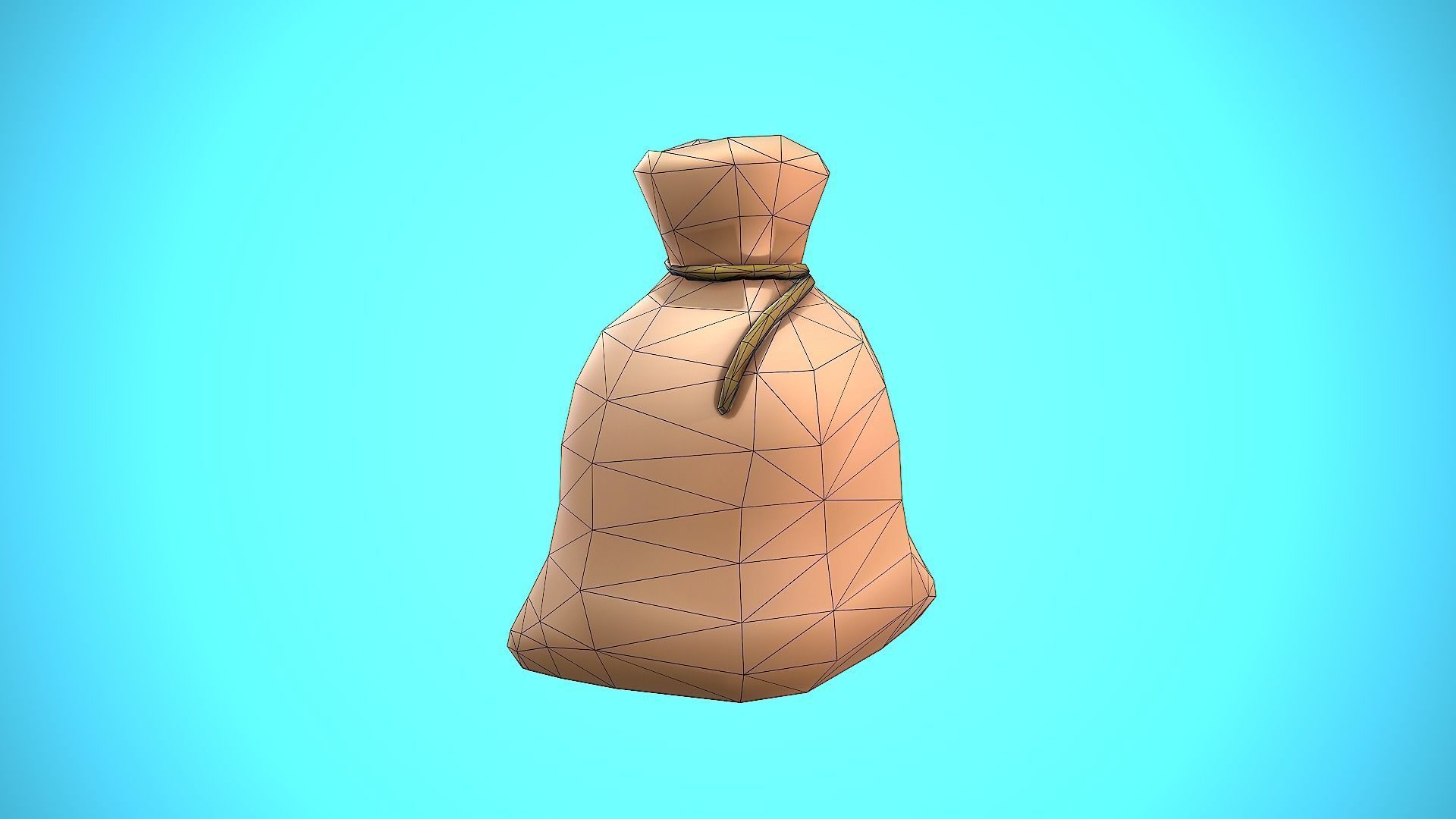 3D model SACK CARTOON STYLIZED VR / AR / low-poly | CGTrader