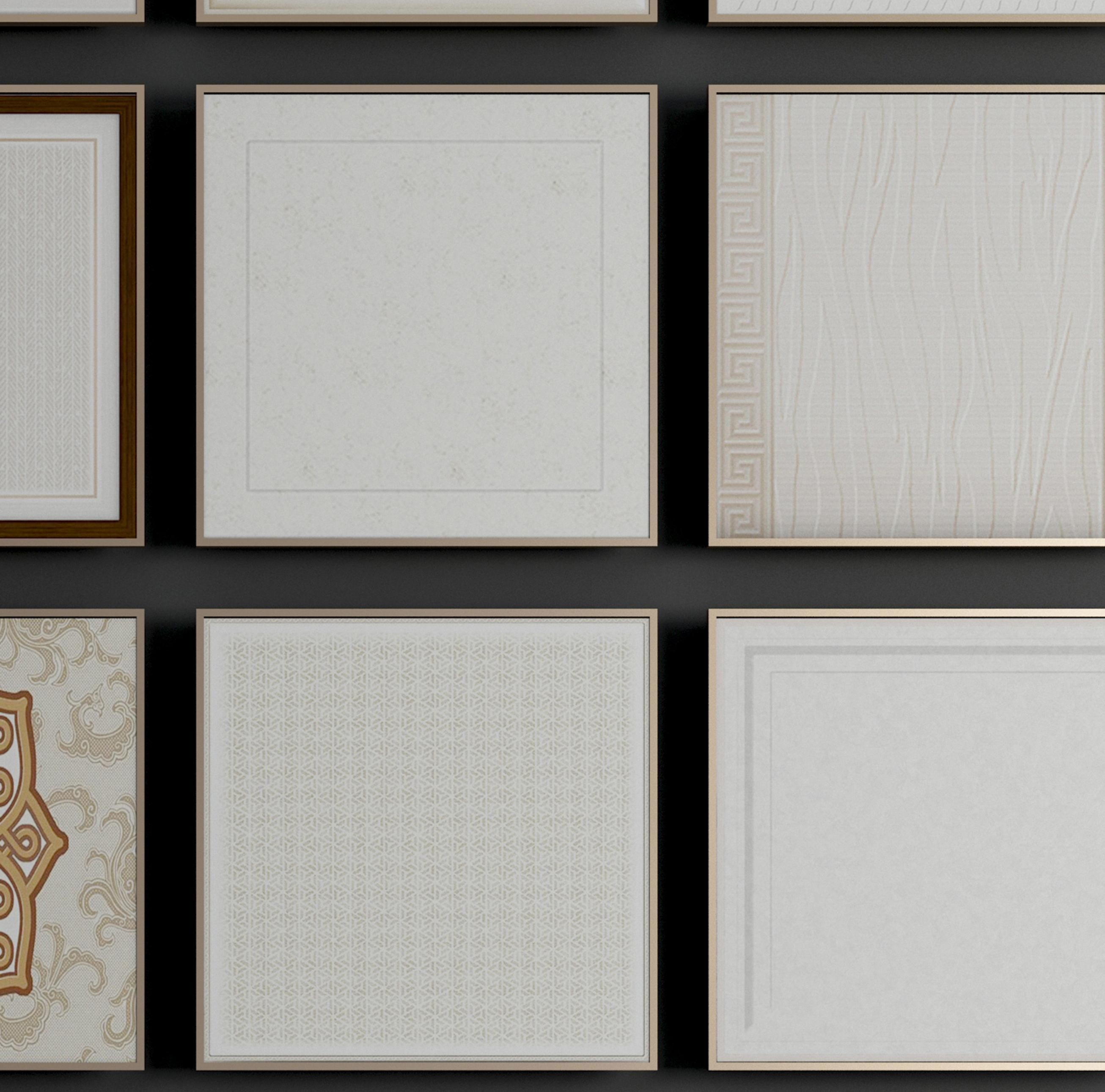 integrated ceiling Modern aluminum buckle 3D model | CGTrader