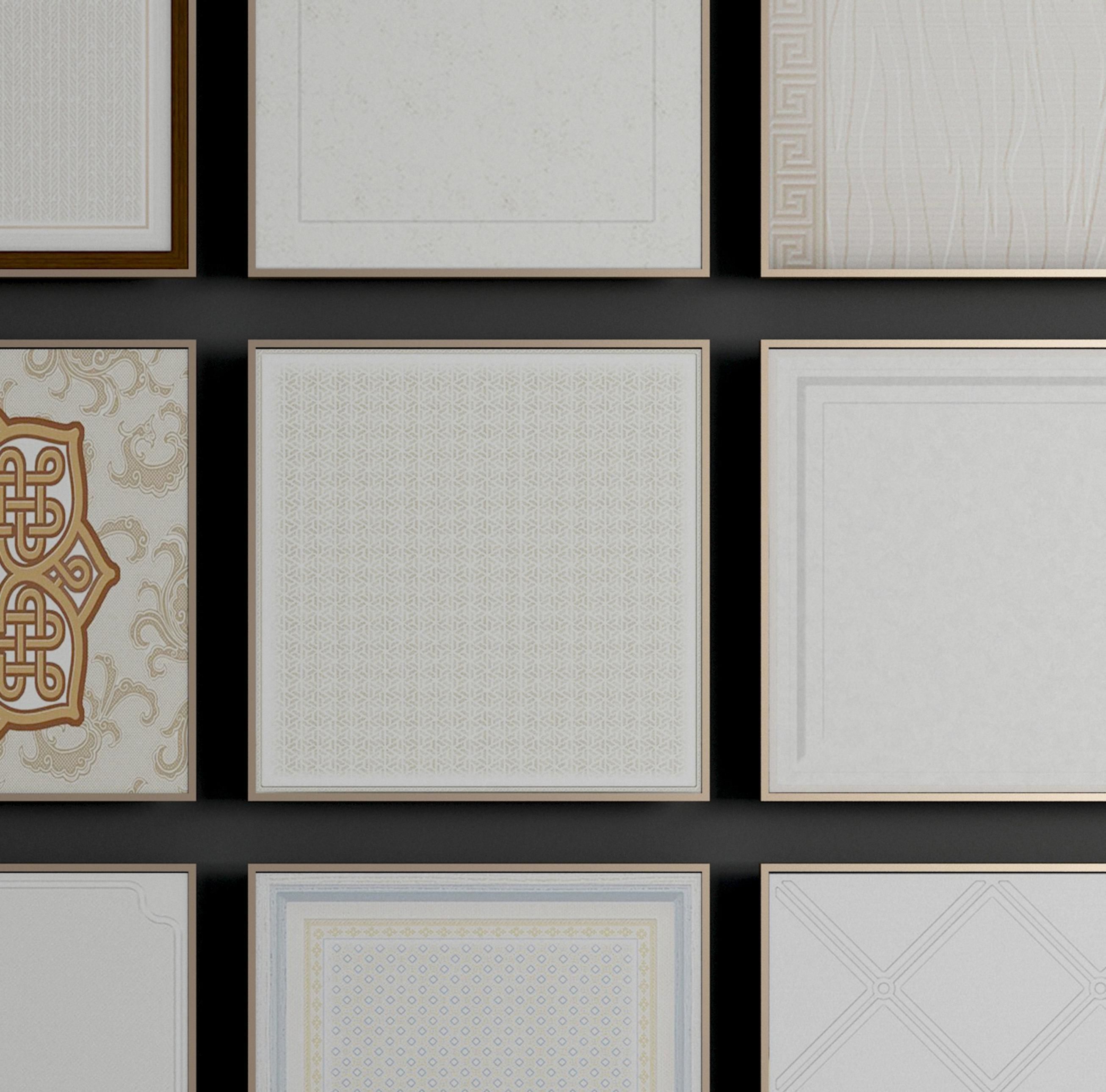 integrated ceiling Modern aluminum buckle 3D model | CGTrader