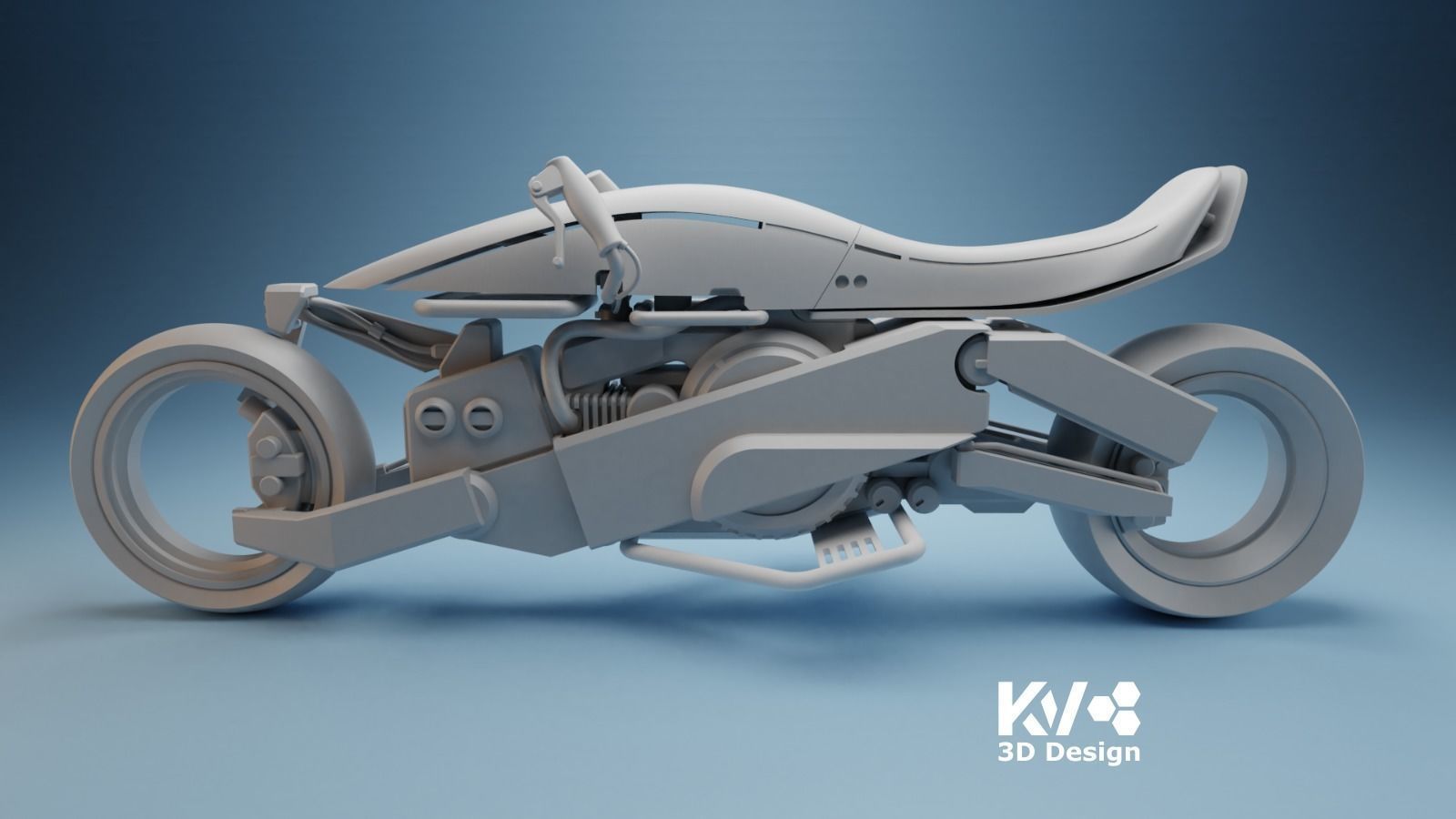 KV-Syd Mead Motorcycle 3D model 3D printable | CGTrader