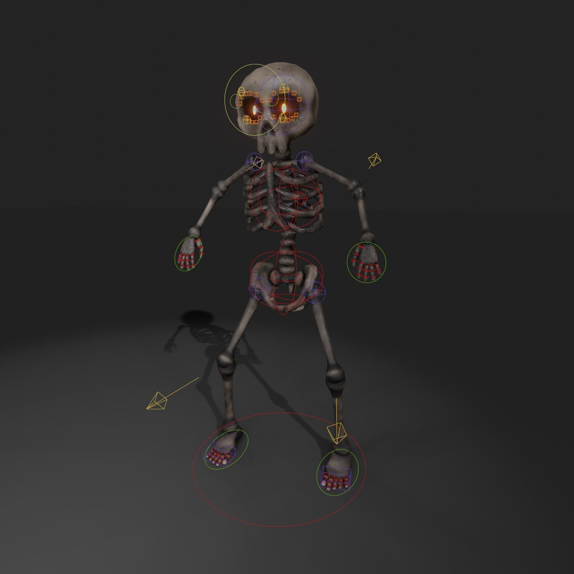 Skeleton Monster - Rigged 3D model rigged | CGTrader
