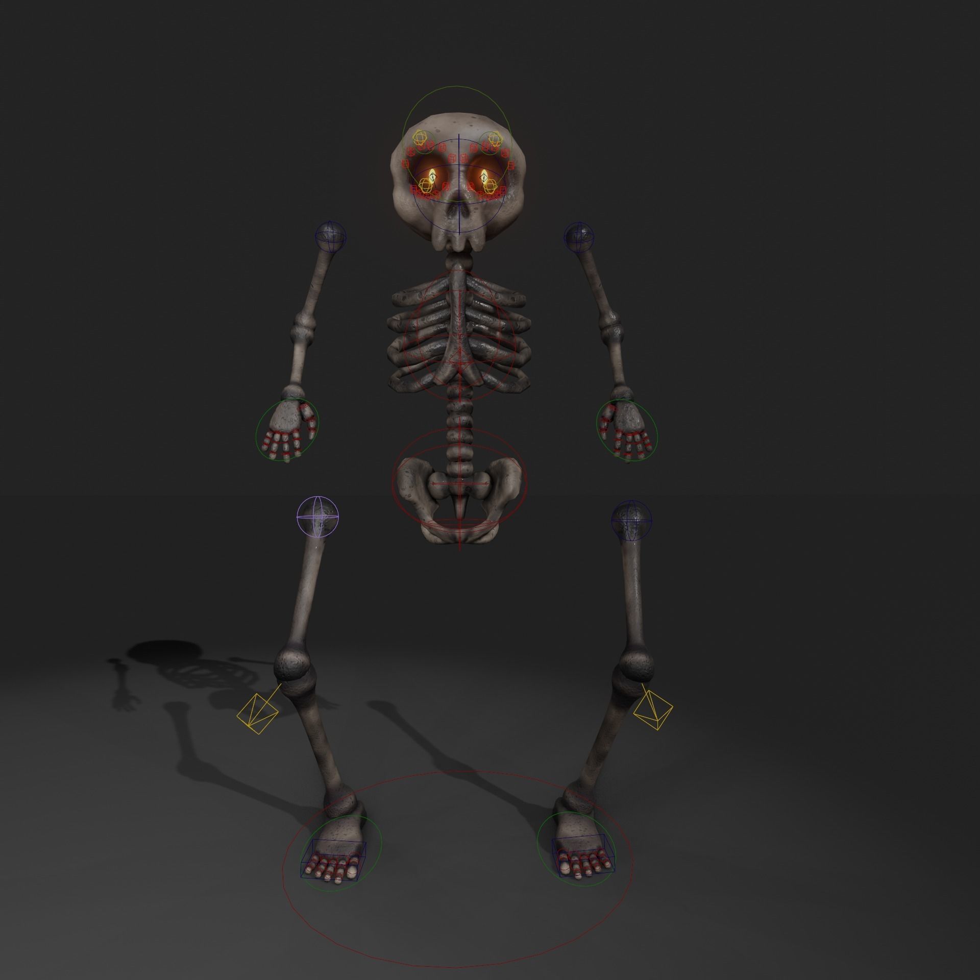 Skeleton Monster - Rigged 3D model rigged | CGTrader