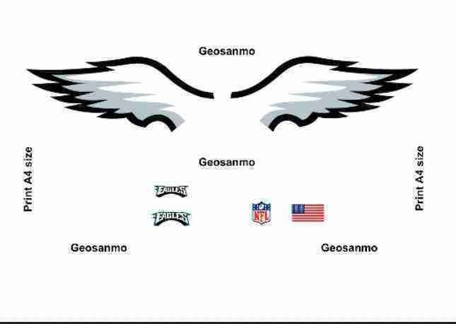 Printable High Resolution NFL Helmet Decals Pack 2 3D model 3D ...