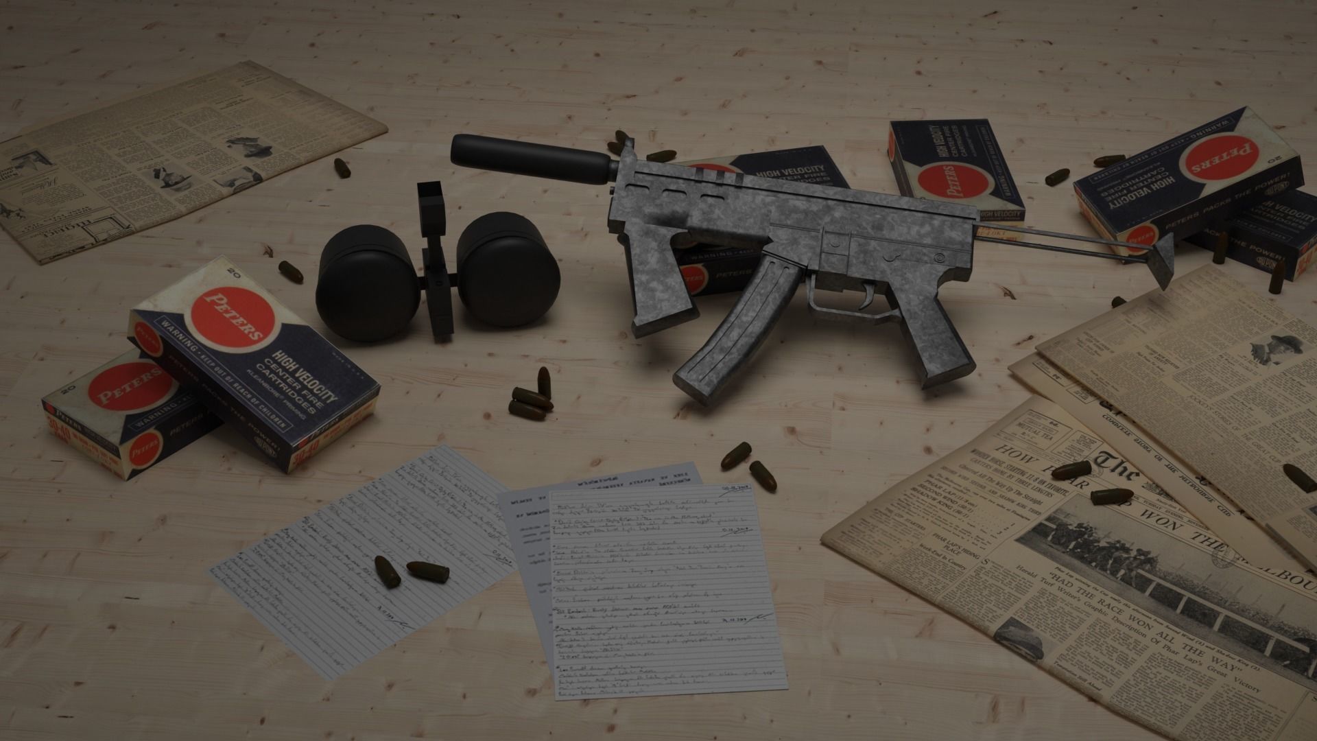 HK smg 11 with attachments free VR / AR / low-poly 3D model | CGTrader