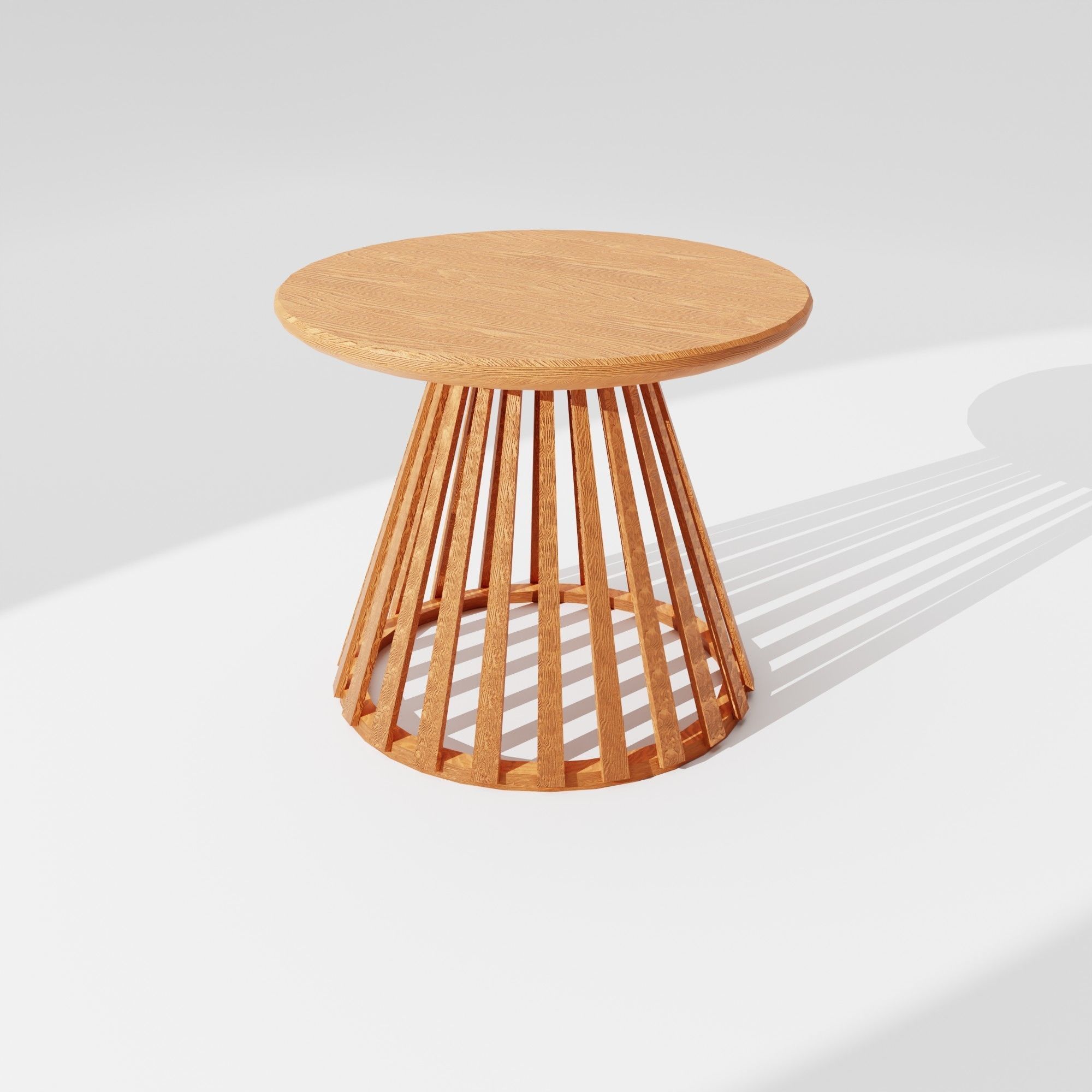 Round Center Table with Circular Base free 3D model | CGTrader