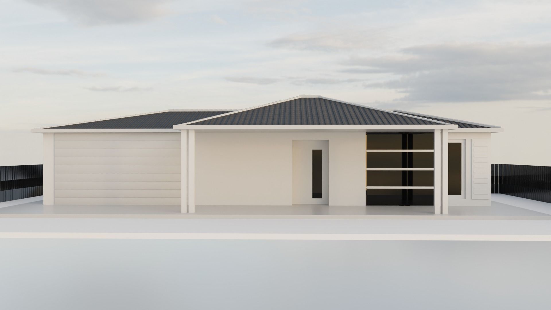 3D model Australian House 01 3D Model with PBR Texture VR / AR / low ...