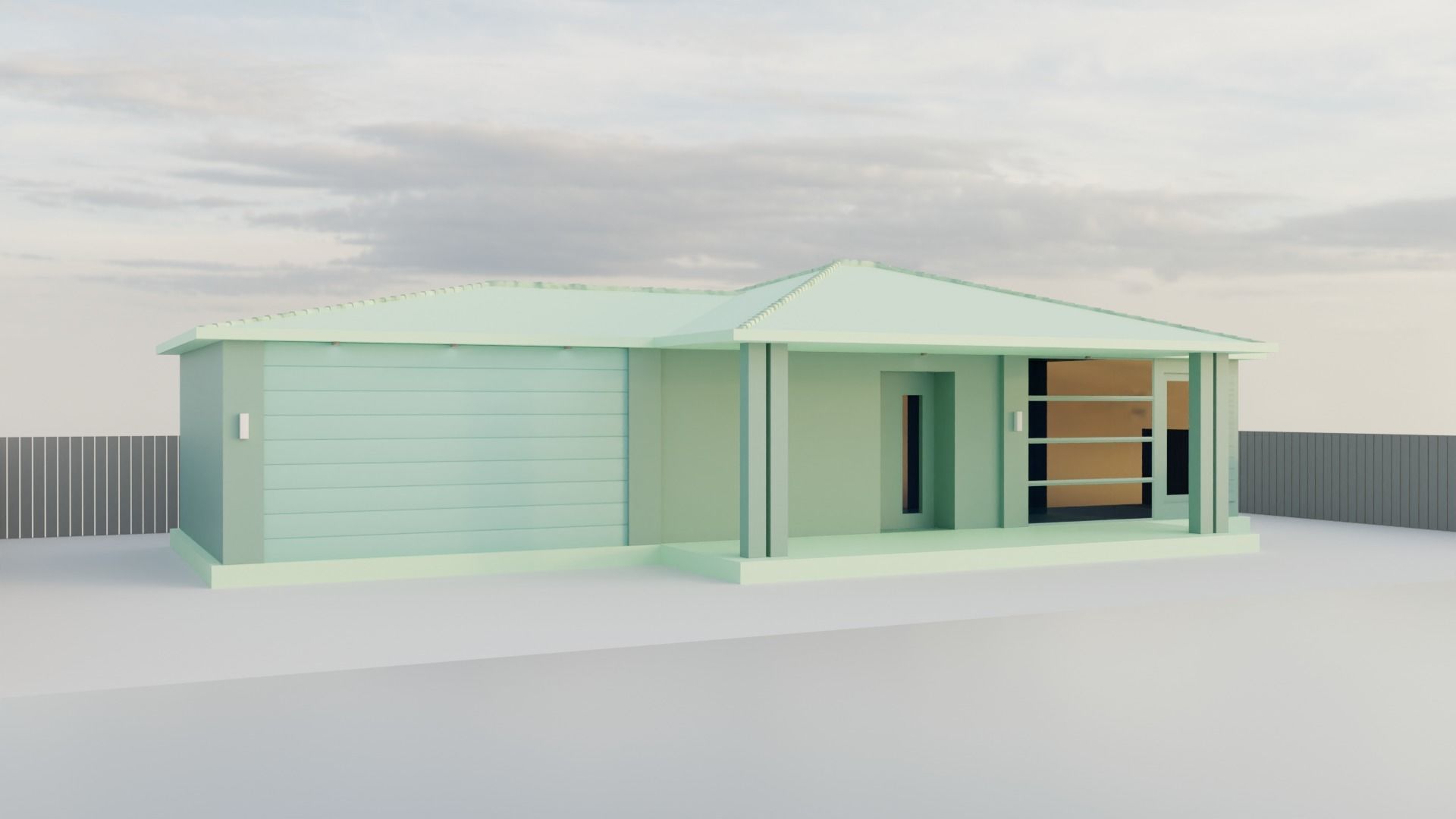 3D model Australian House 01 3D Model with PBR Texture VR / AR / low ...
