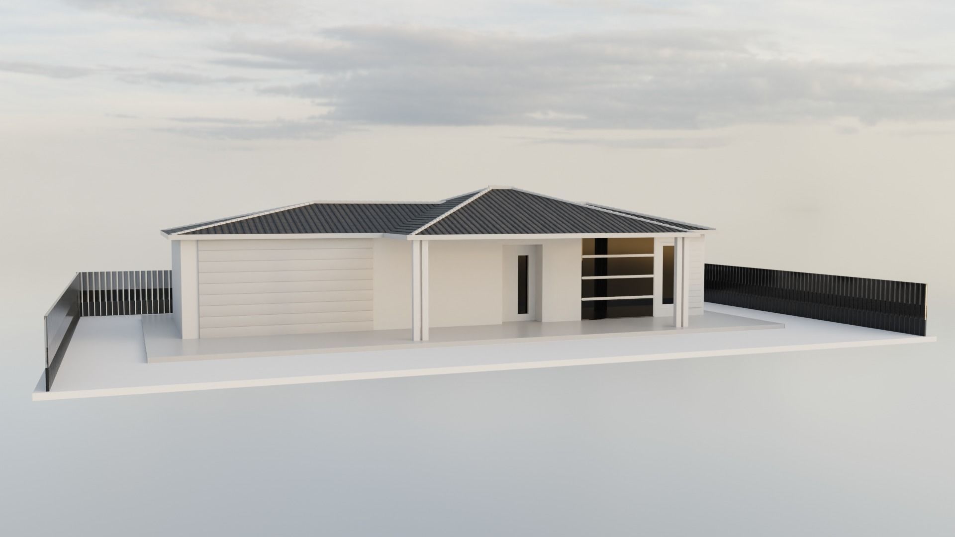 3D model Australian House 01 3D Model with PBR Texture VR / AR / low ...