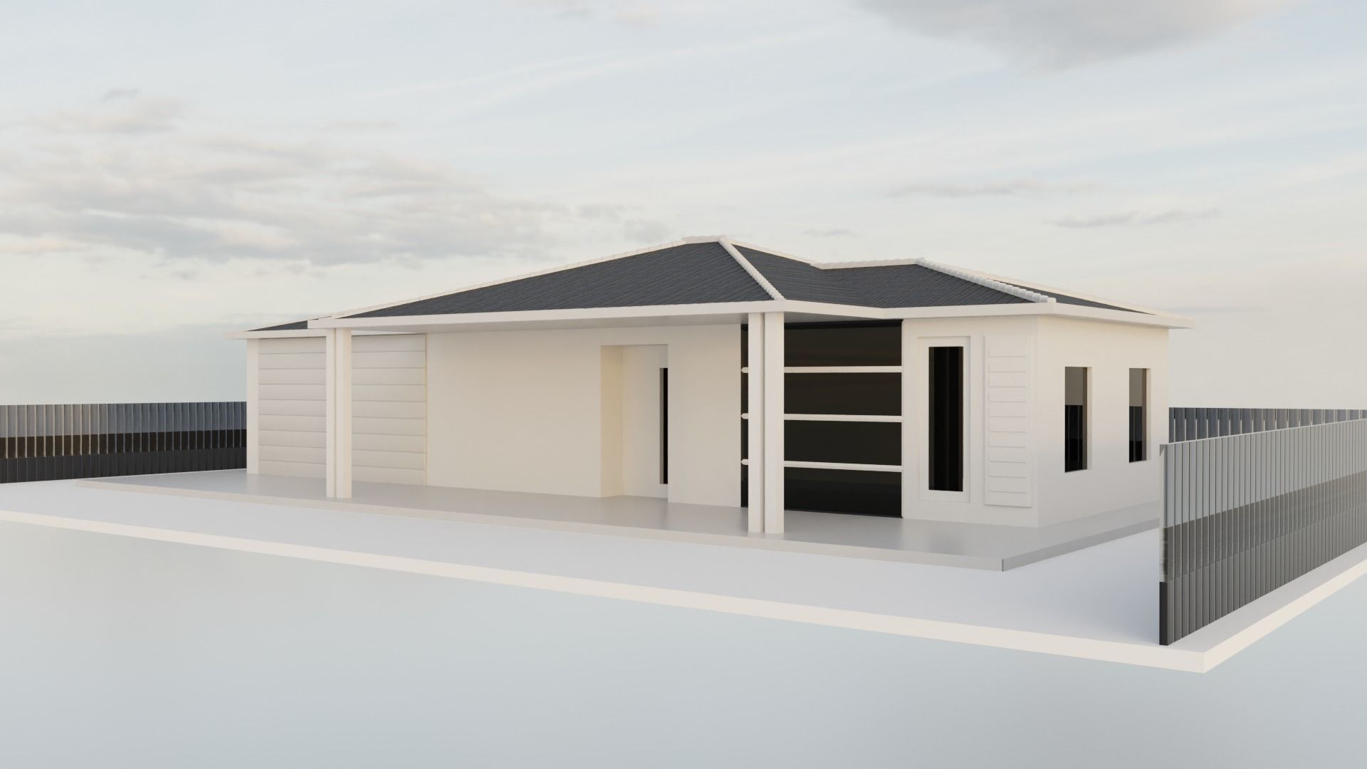 3D model Australian House 01 3D Model with PBR Texture VR / AR / low ...