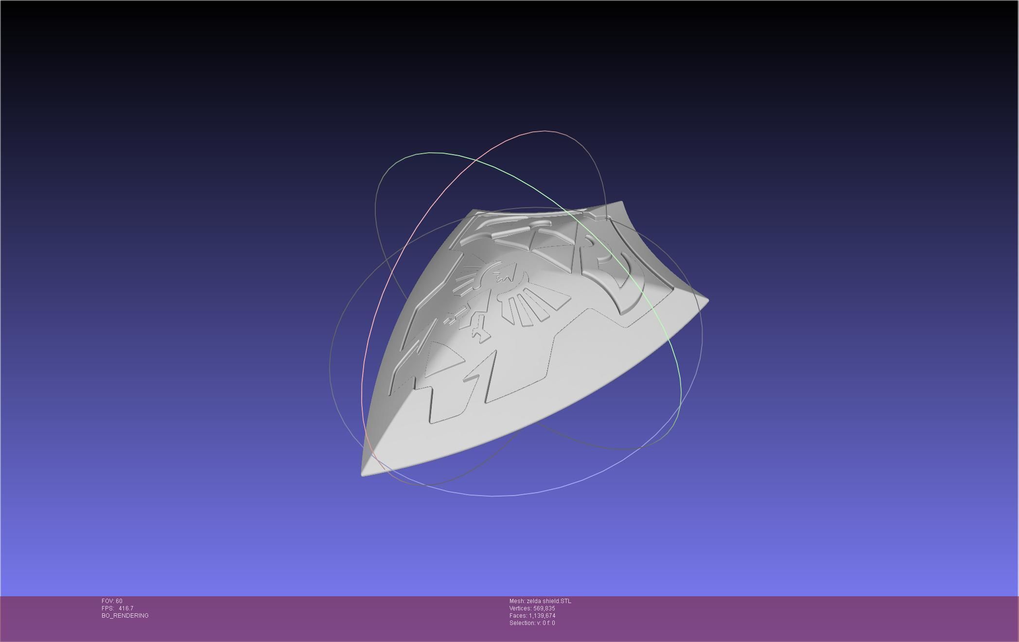 Zelda Link Shield 3D model 3D printable | CGTrader