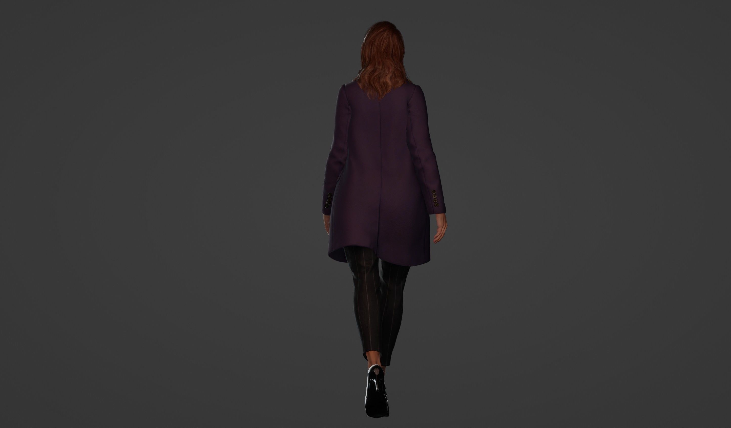 Graceful Stroll Young woman in everyday life 3D model | CGTrader