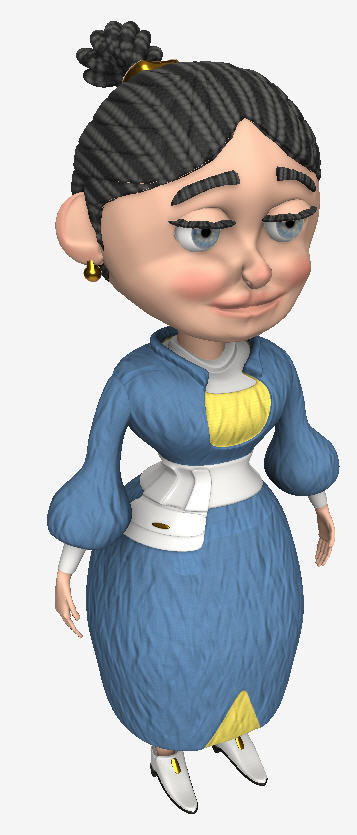3D model 3D model of the Doll- Grandma Martha VR / AR / low-poly | CGTrader