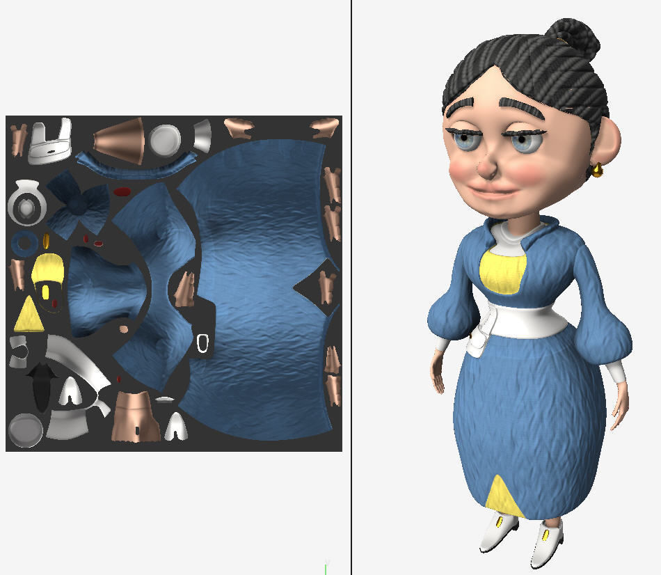 3D model 3D model of the Doll- Grandma Martha VR / AR / low-poly | CGTrader