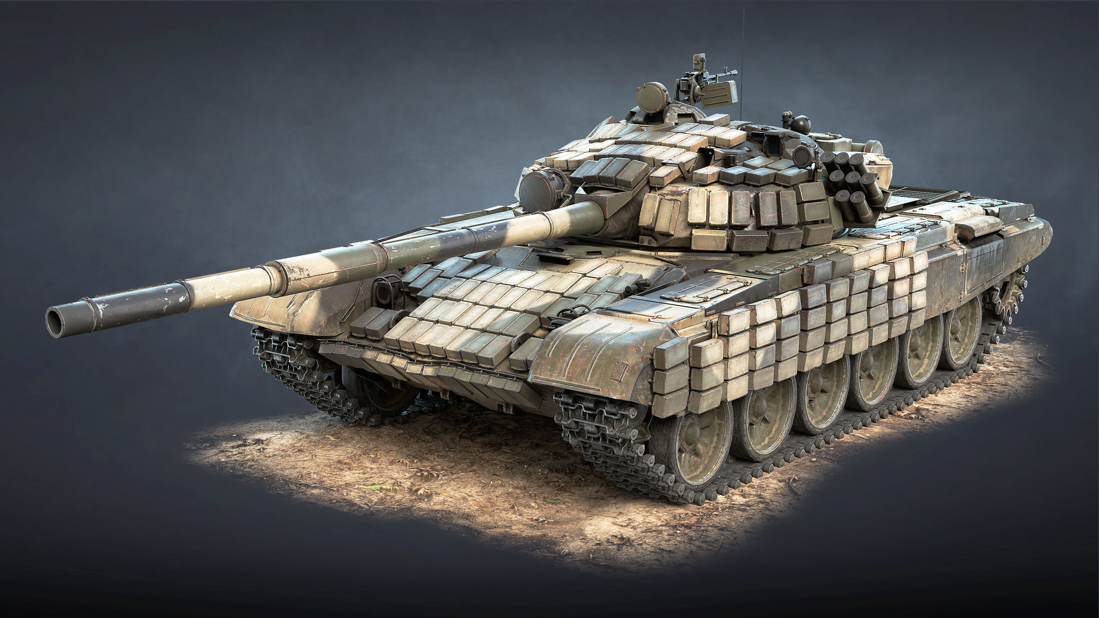 3D model T-72B Tank Game Ready VR / AR / low-poly | CGTrader