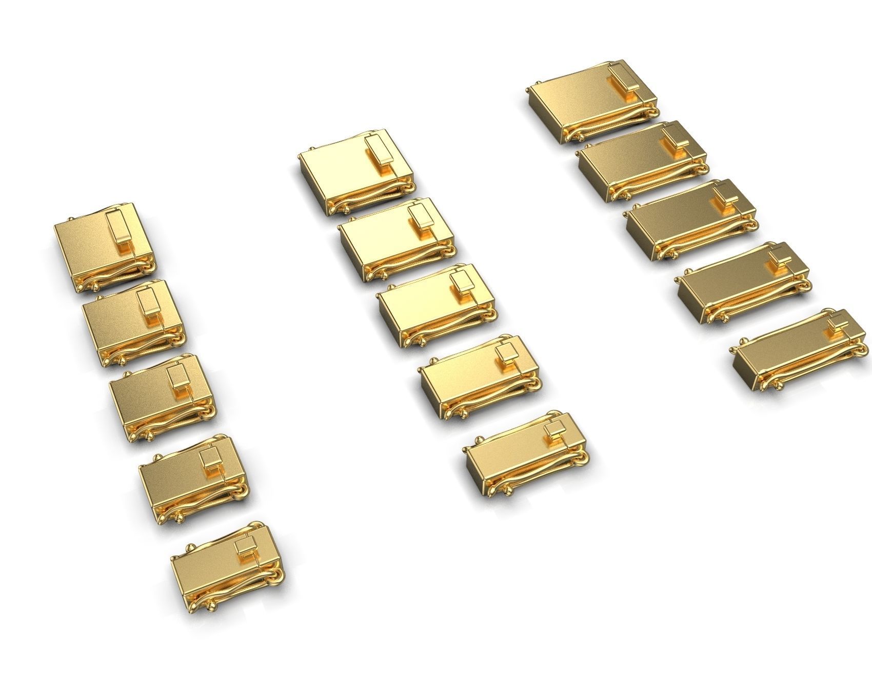 bracelet lock clasp box 3D model 3D printable | CGTrader