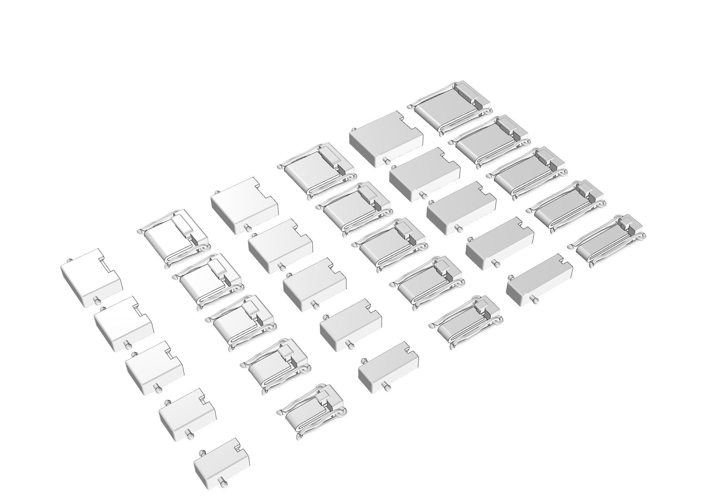 bracelet lock clasp box 3D model 3D printable | CGTrader