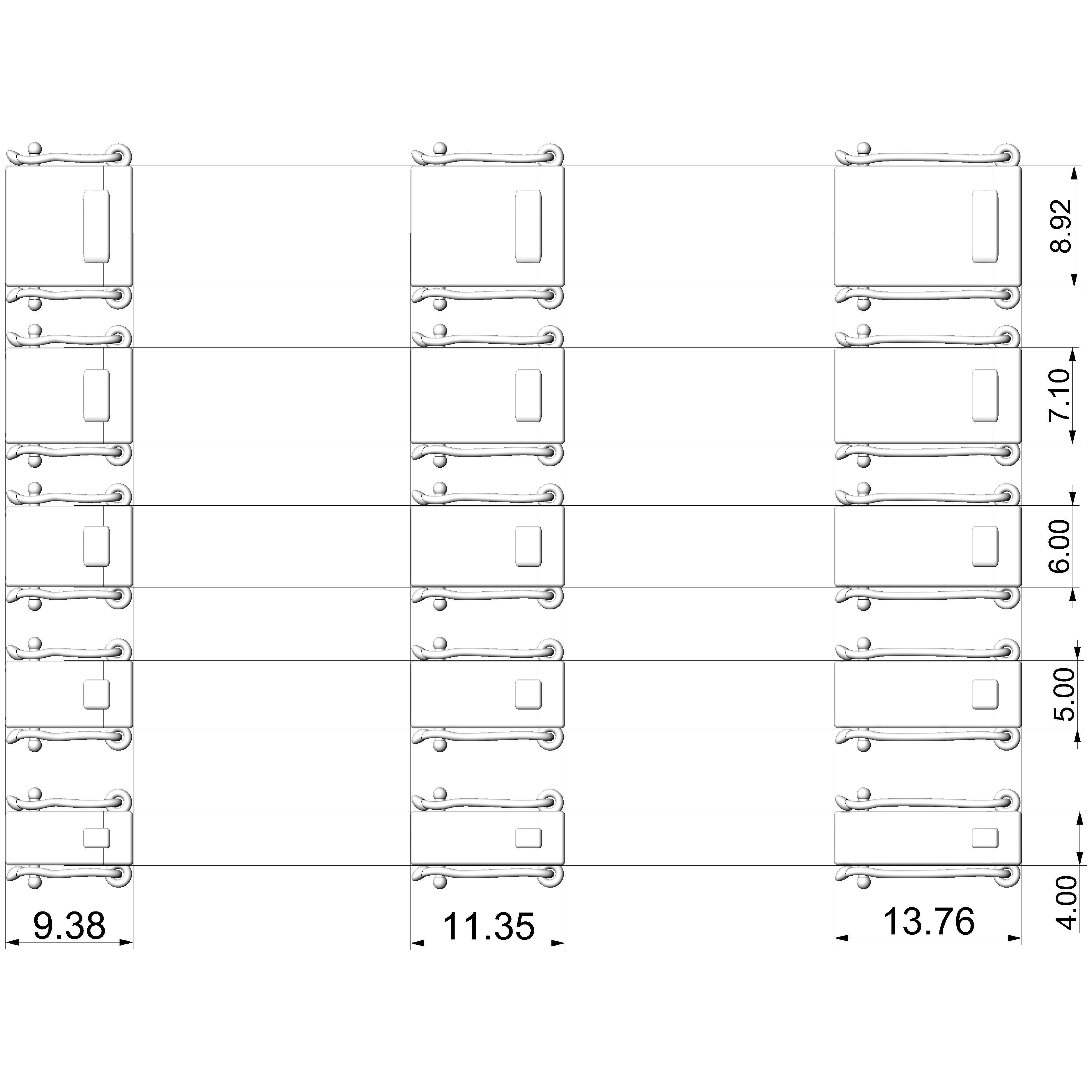 bracelet lock clasp box 3D model 3D printable | CGTrader