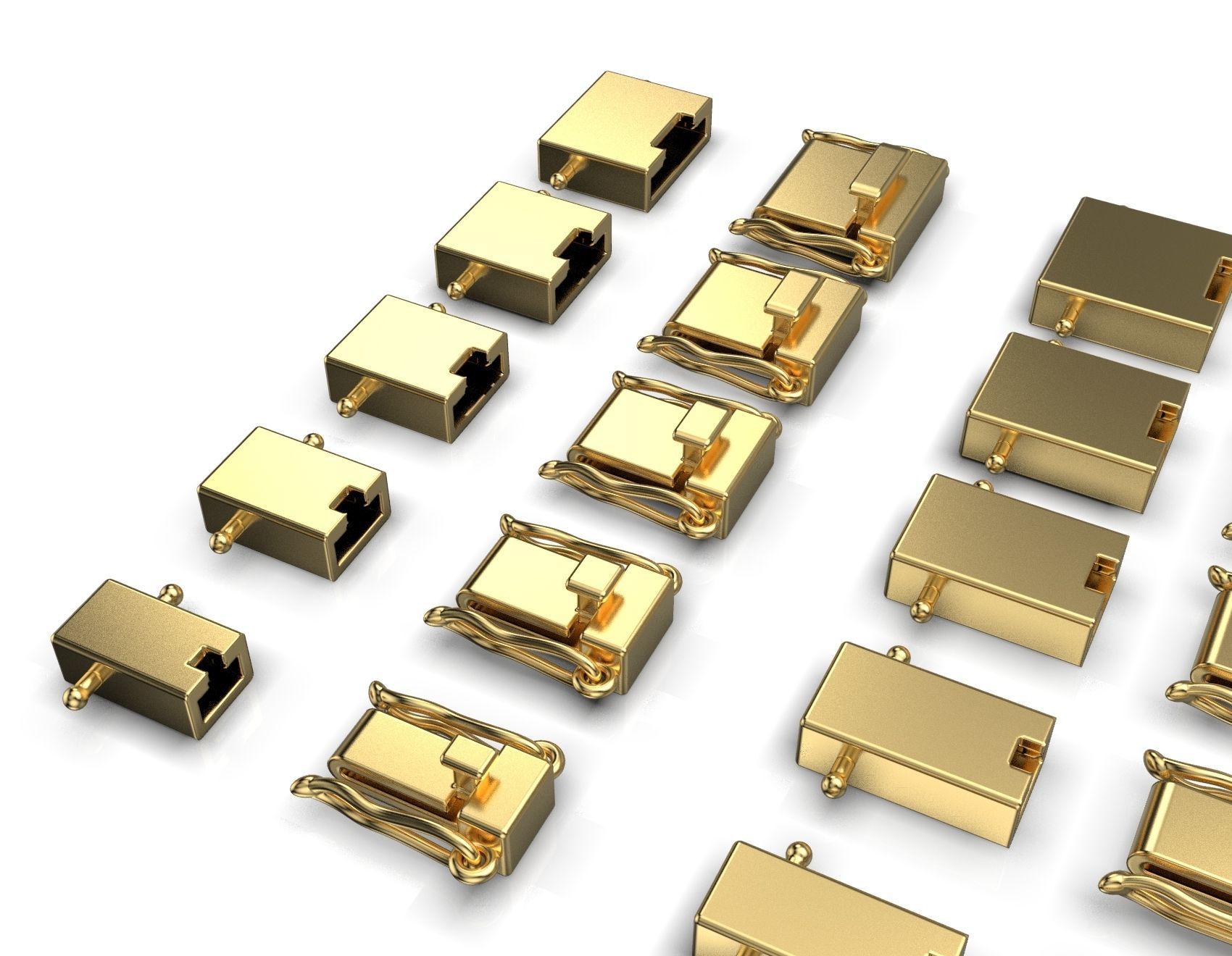 bracelet lock clasp box 3D model 3D printable | CGTrader