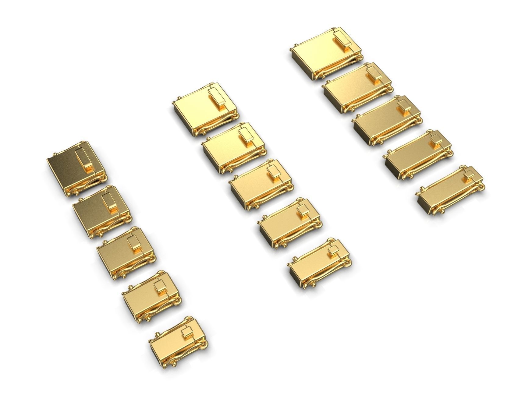 bracelet lock clasp box 3D model 3D printable | CGTrader