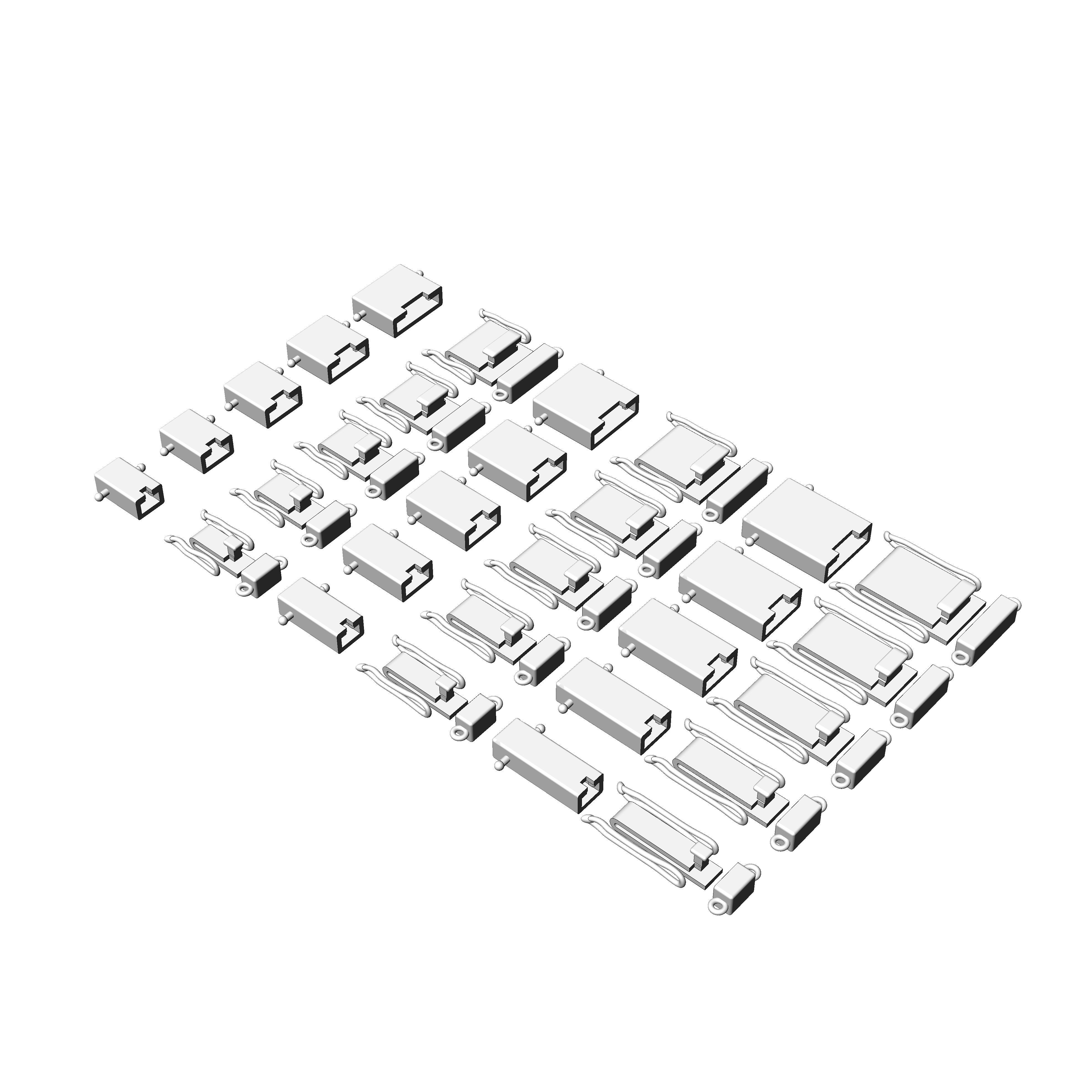 bracelet lock clasp box 3D model 3D printable | CGTrader