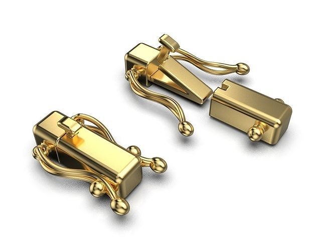 Bracelet lock clasp box 3D model 3D printable | CGTrader