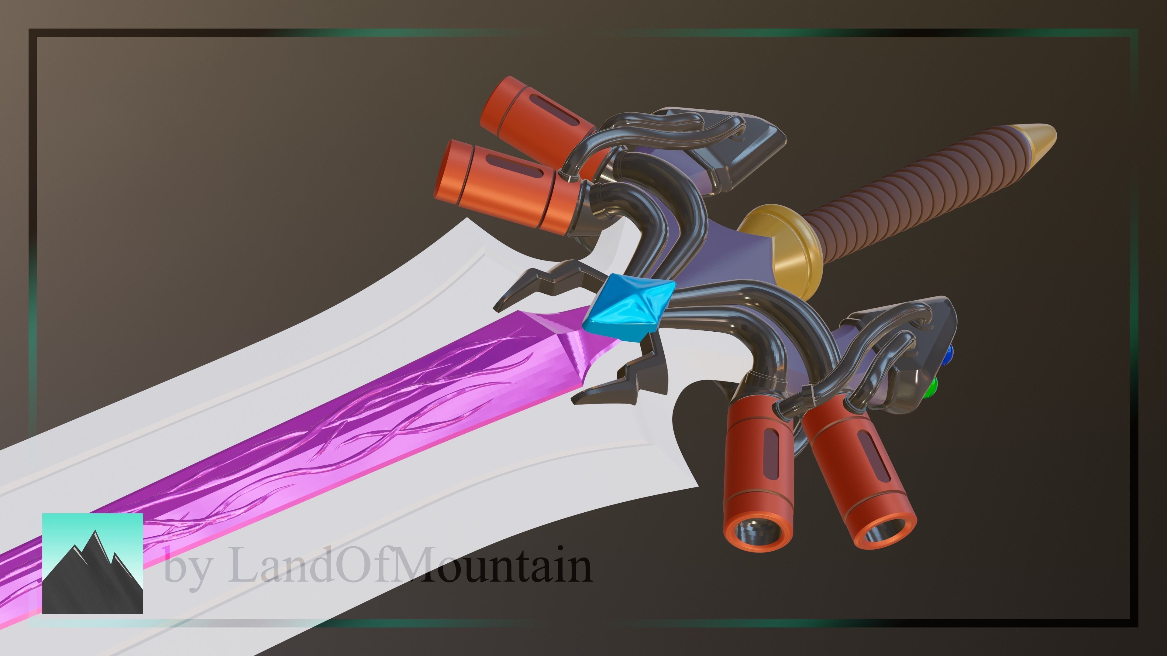 Final Fantasy VII - Clouds Ultima Weapon Reimagined 3D model 3D ...