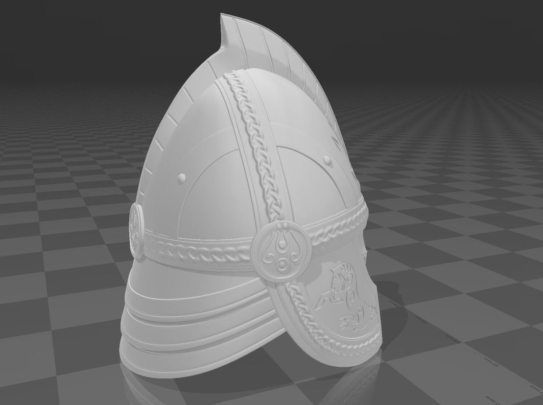 Eomer of Rohan Helmet 3D model 3D printable | CGTrader