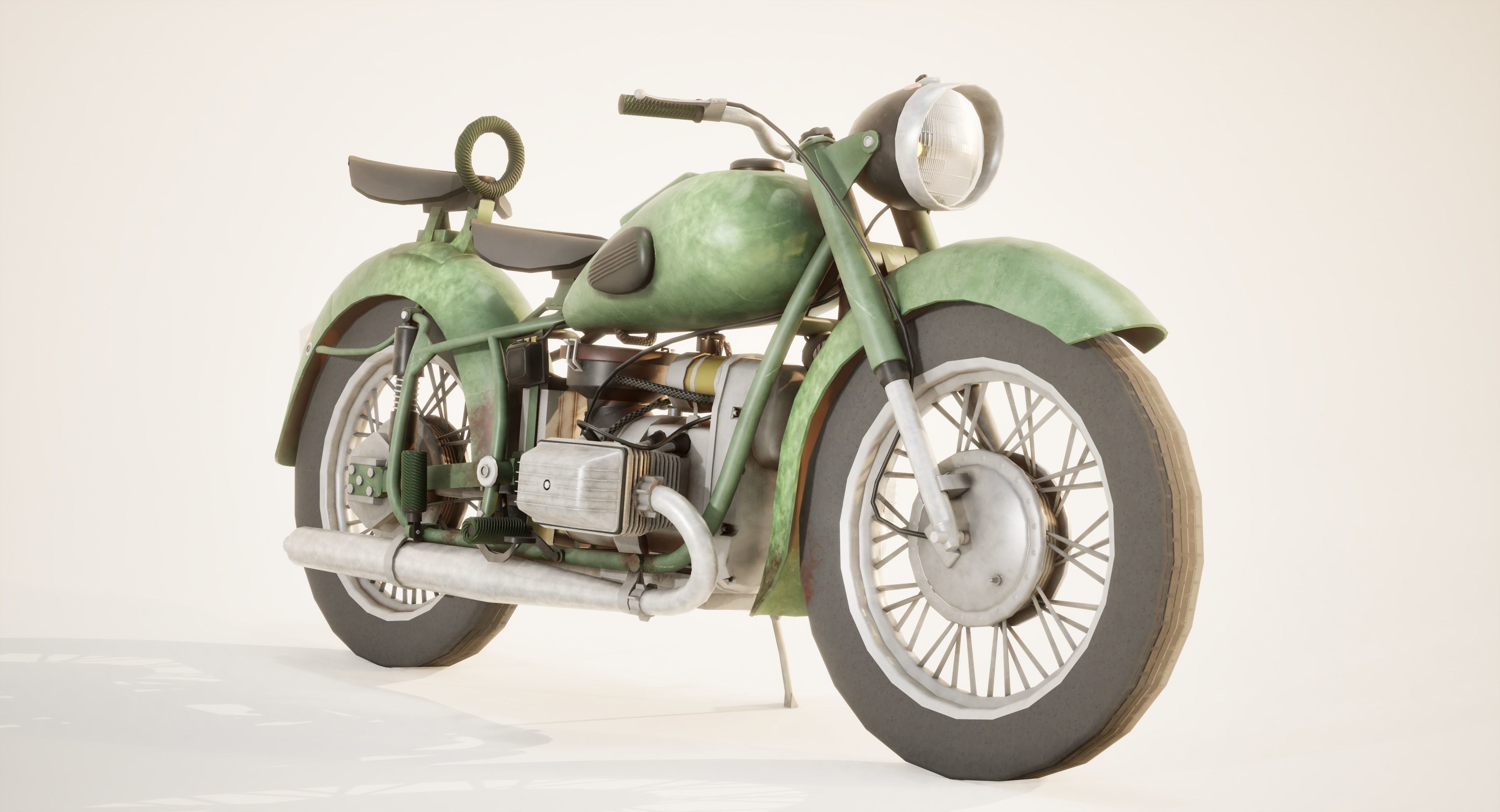 3D model Dnepr K650 Motorcycle VR / AR / low-poly | CGTrader