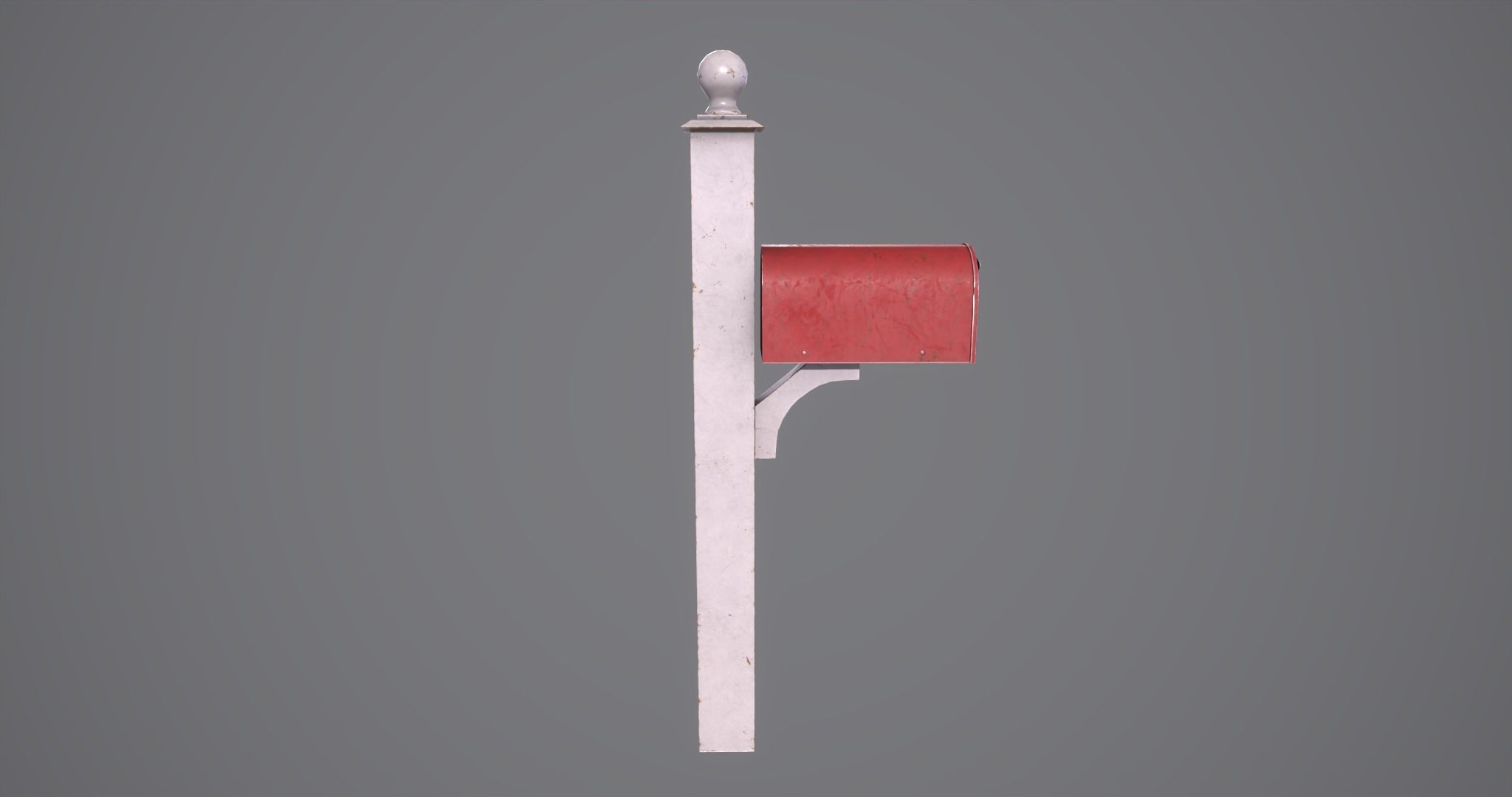3D model Old mail box - low poly VR / AR / low-poly | CGTrader