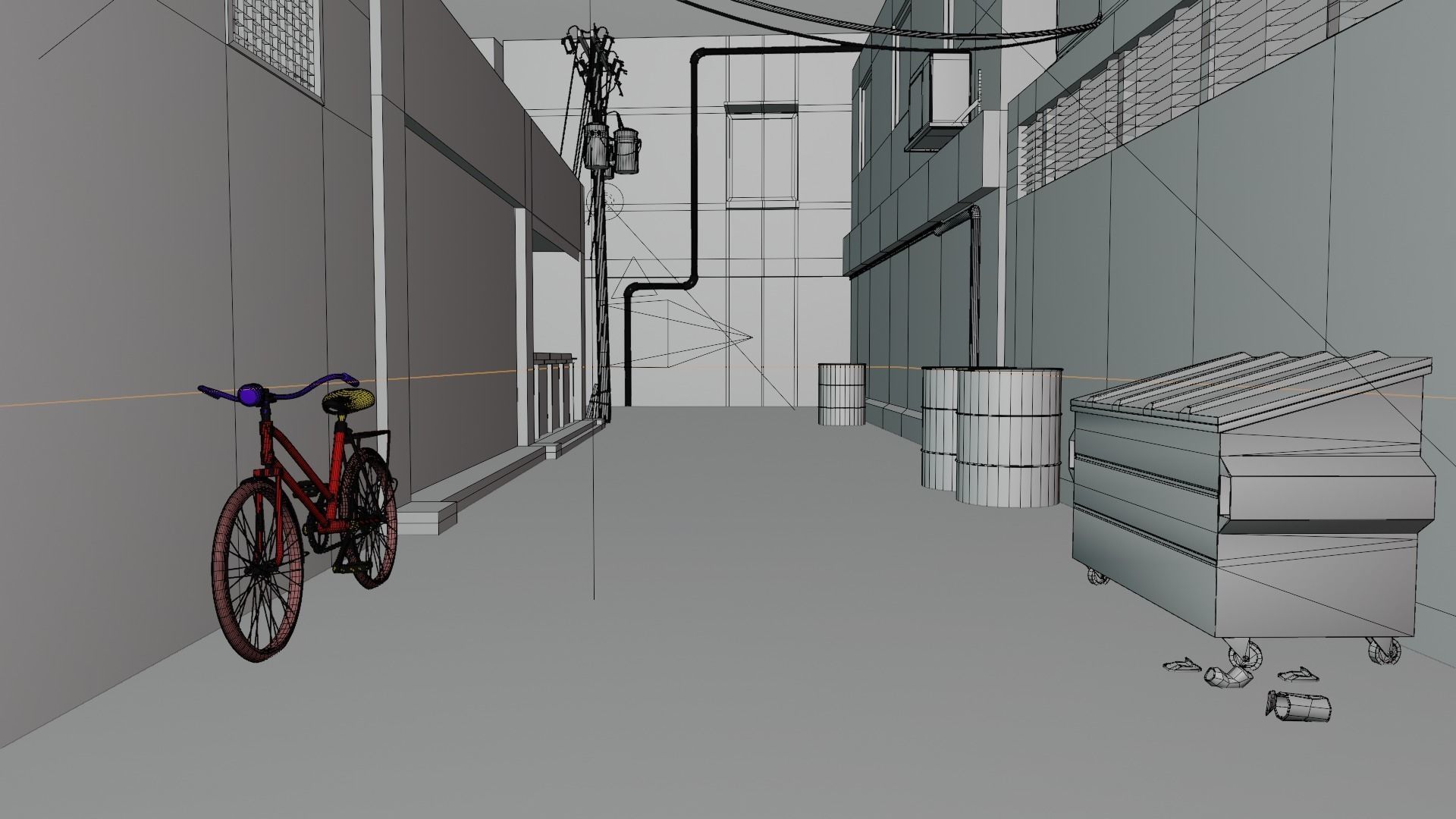 High-Quality 3D Street View Scene 3D model animated | CGTrader