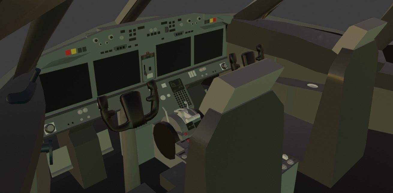 3D model Ryan Air Boeing 737 800 3D Model with cockpit VR / AR / low ...
