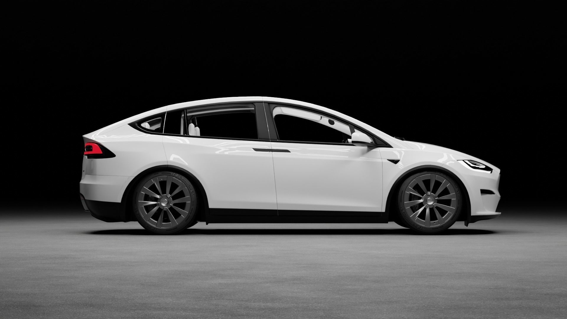 Tesla Model X Plaid 3D model animated rigged | CGTrader