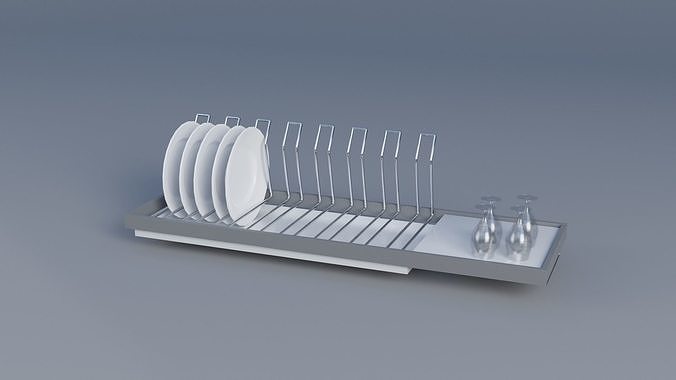 3D model Dish Rack VR / AR / low-poly | CGTrader