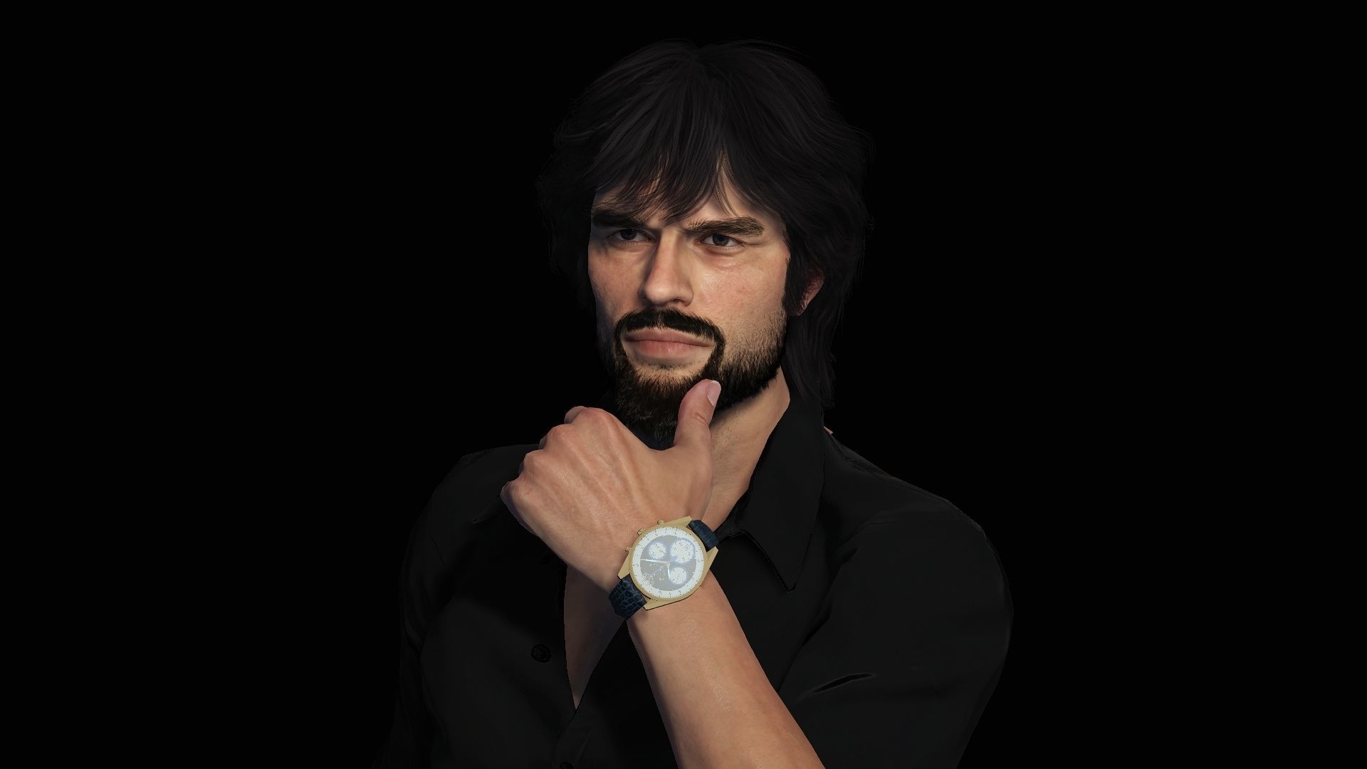 Realistic 3D Alpha Male Character Mafia Man Rigged with Textures 3D ...