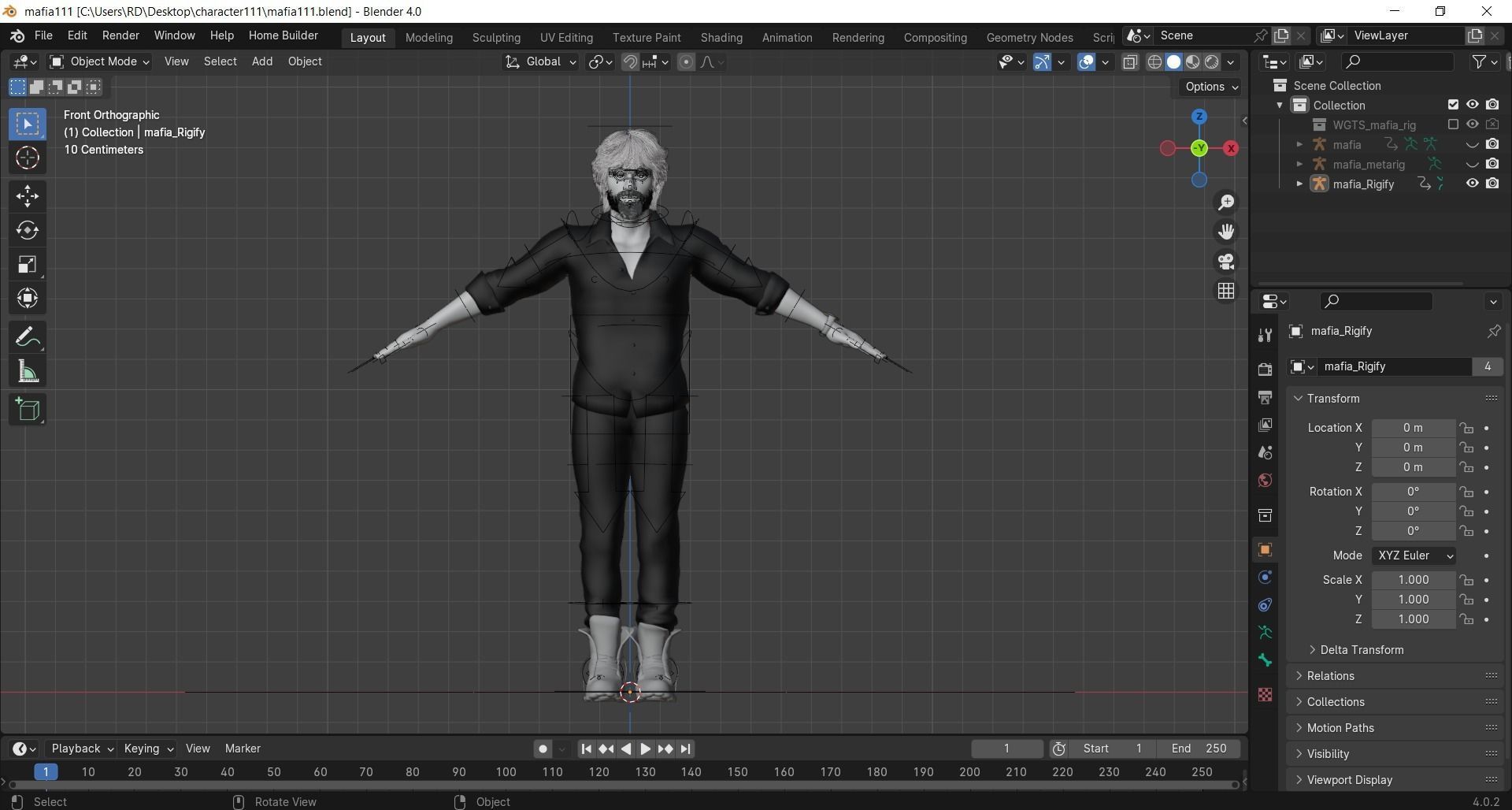 Realistic 3D Alpha Male Character Mafia Man Rigged with Textures 3D ...