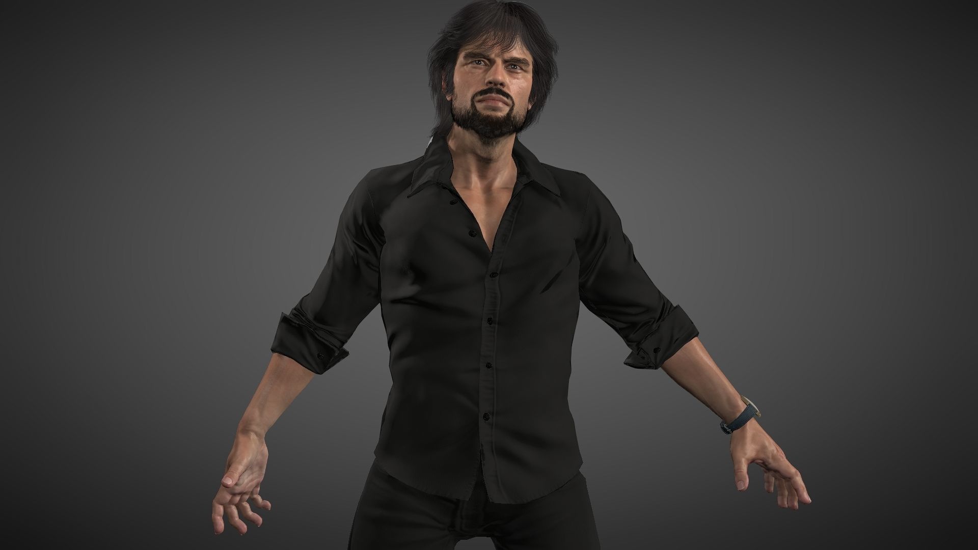 Realistic 3D Alpha Male Character Mafia Man Rigged with Textures 3D ...