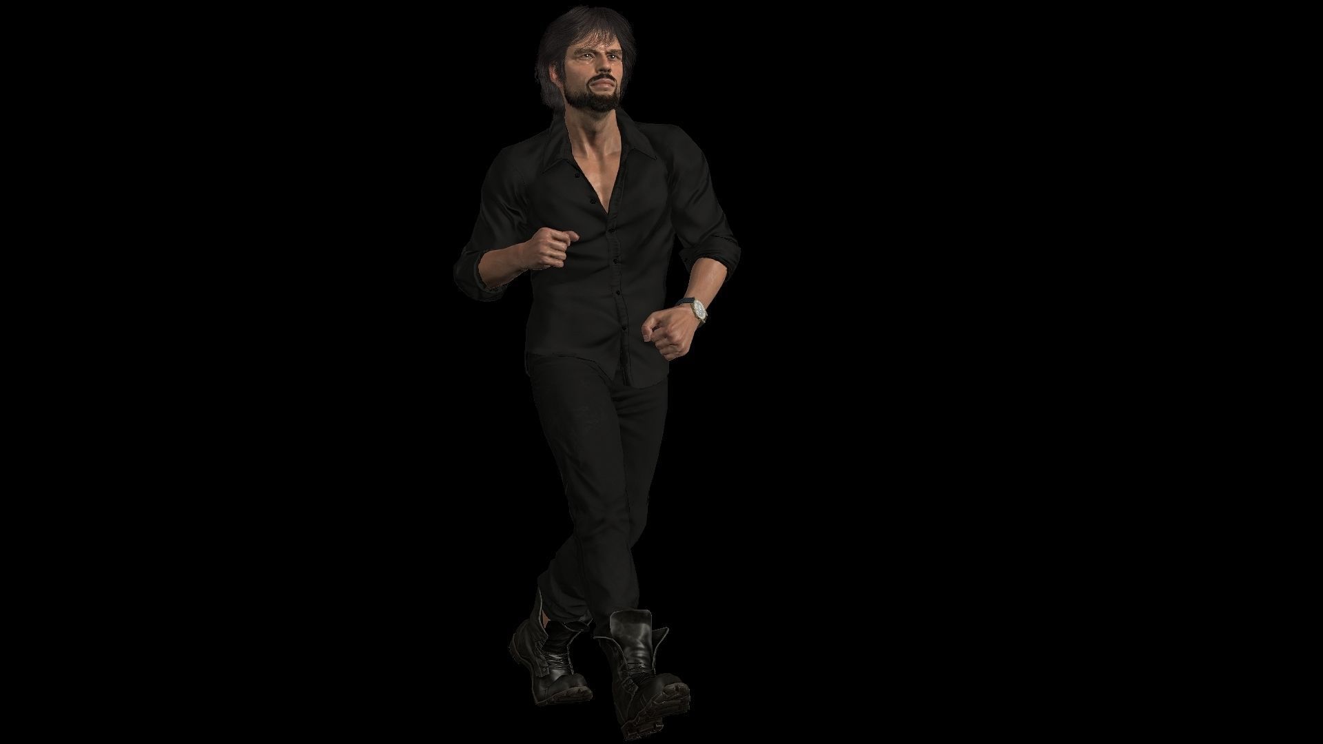 Realistic 3D Alpha Male Character Mafia Man Rigged with Textures 3D ...