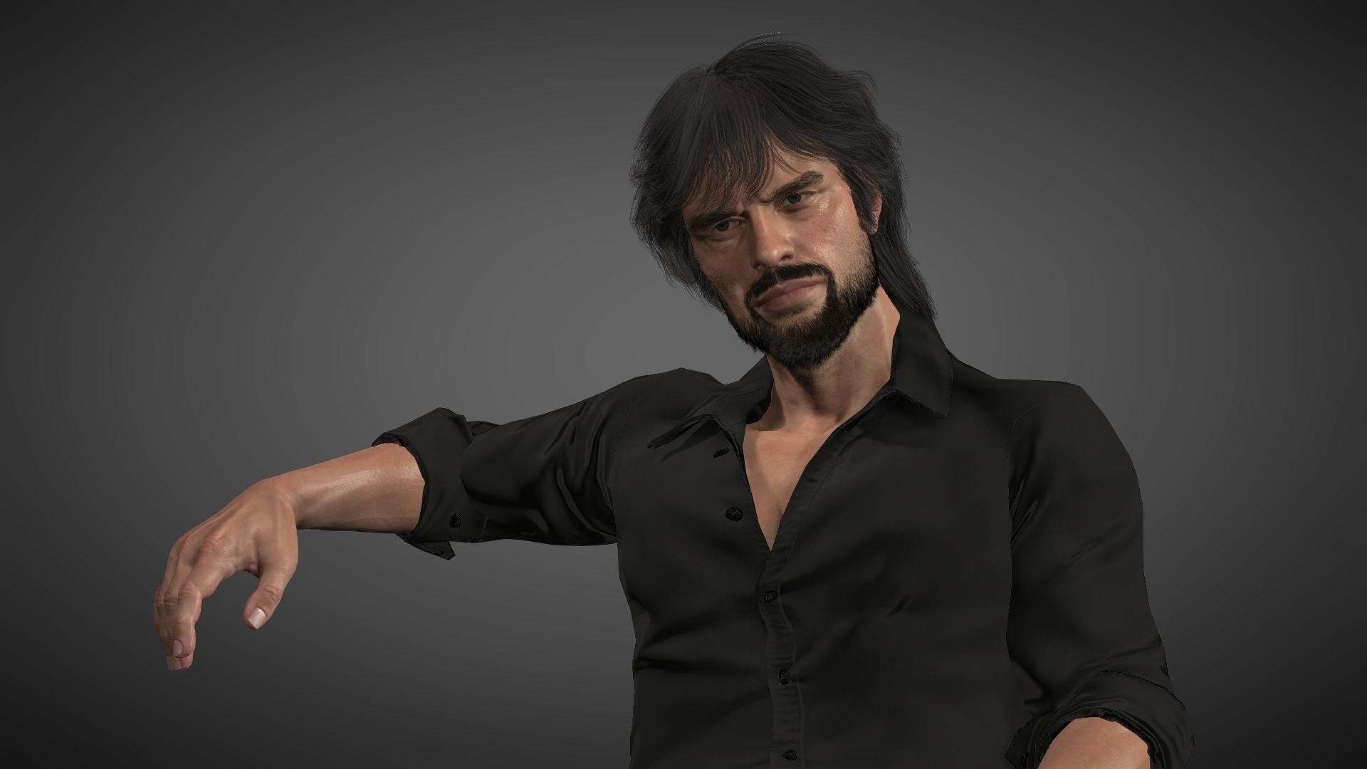 Realistic 3D Alpha Male Character Mafia Man Rigged with Textures 3D ...