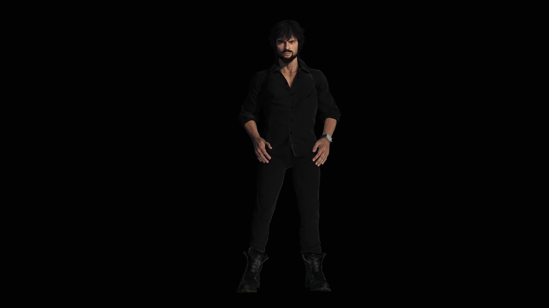 Realistic 3D Alpha Male Character Mafia Man Rigged with Textures 3D ...