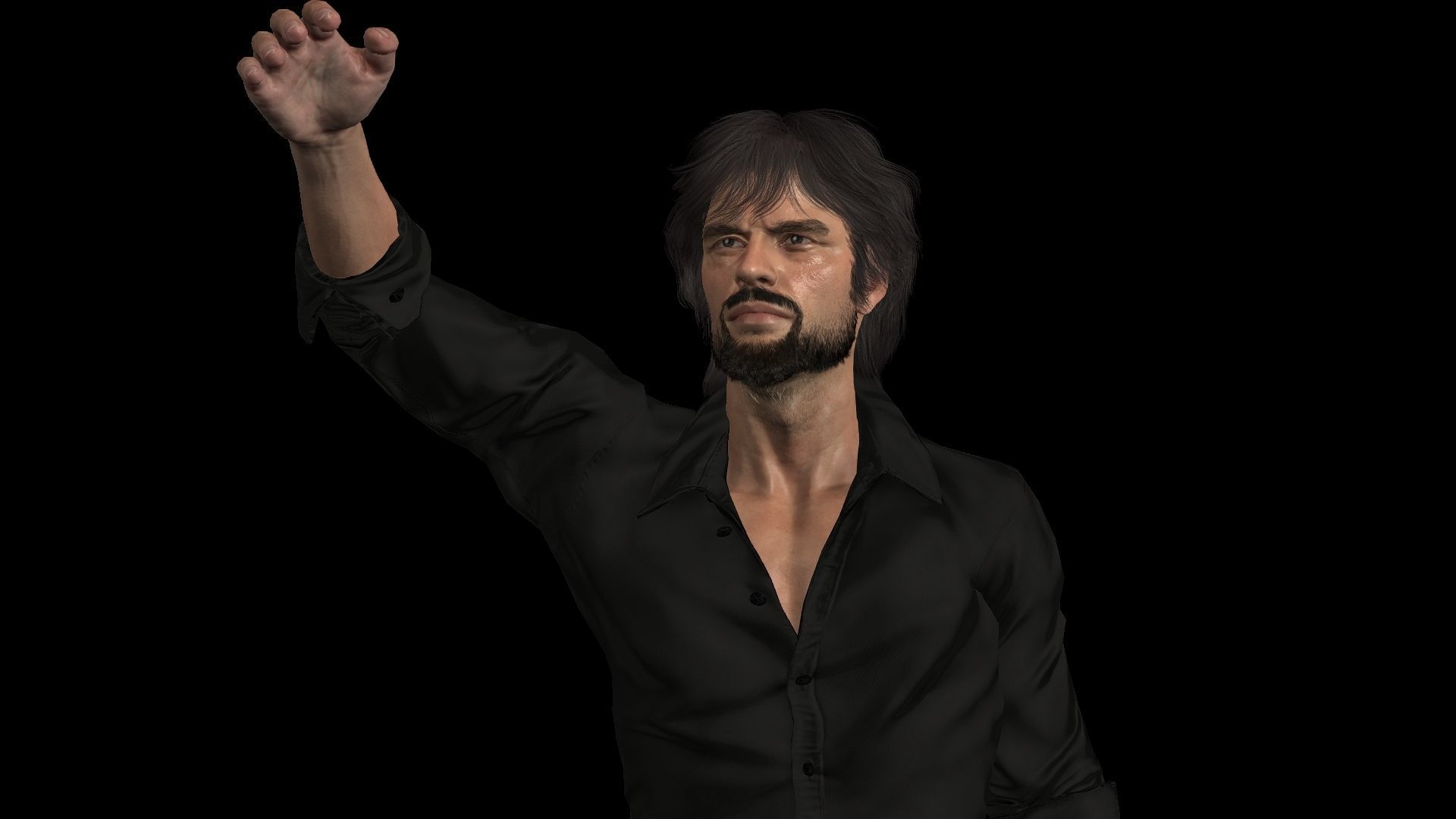 Realistic 3D Alpha Male Character Mafia Man Rigged with Textures 3D ...