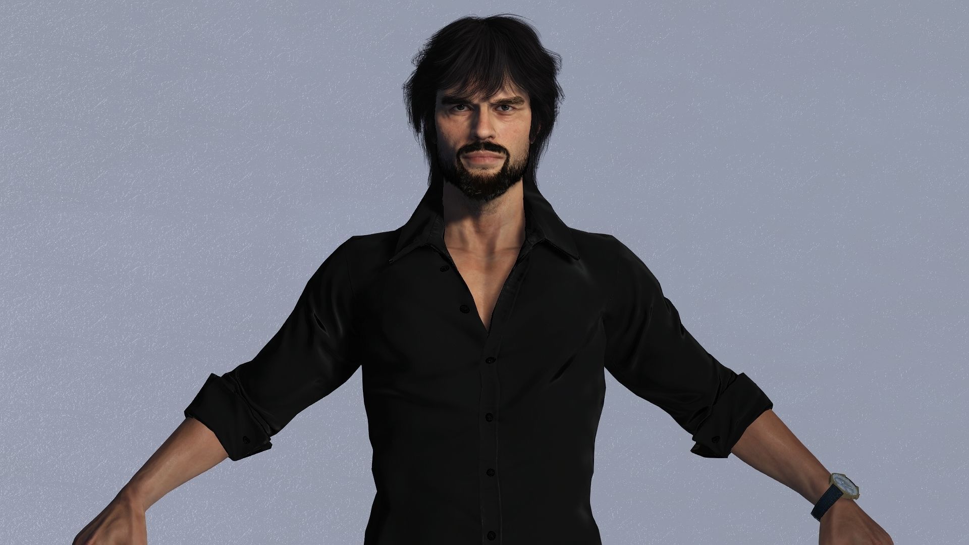 Realistic 3D Alpha Male Character Mafia Man Rigged with Textures 3D ...