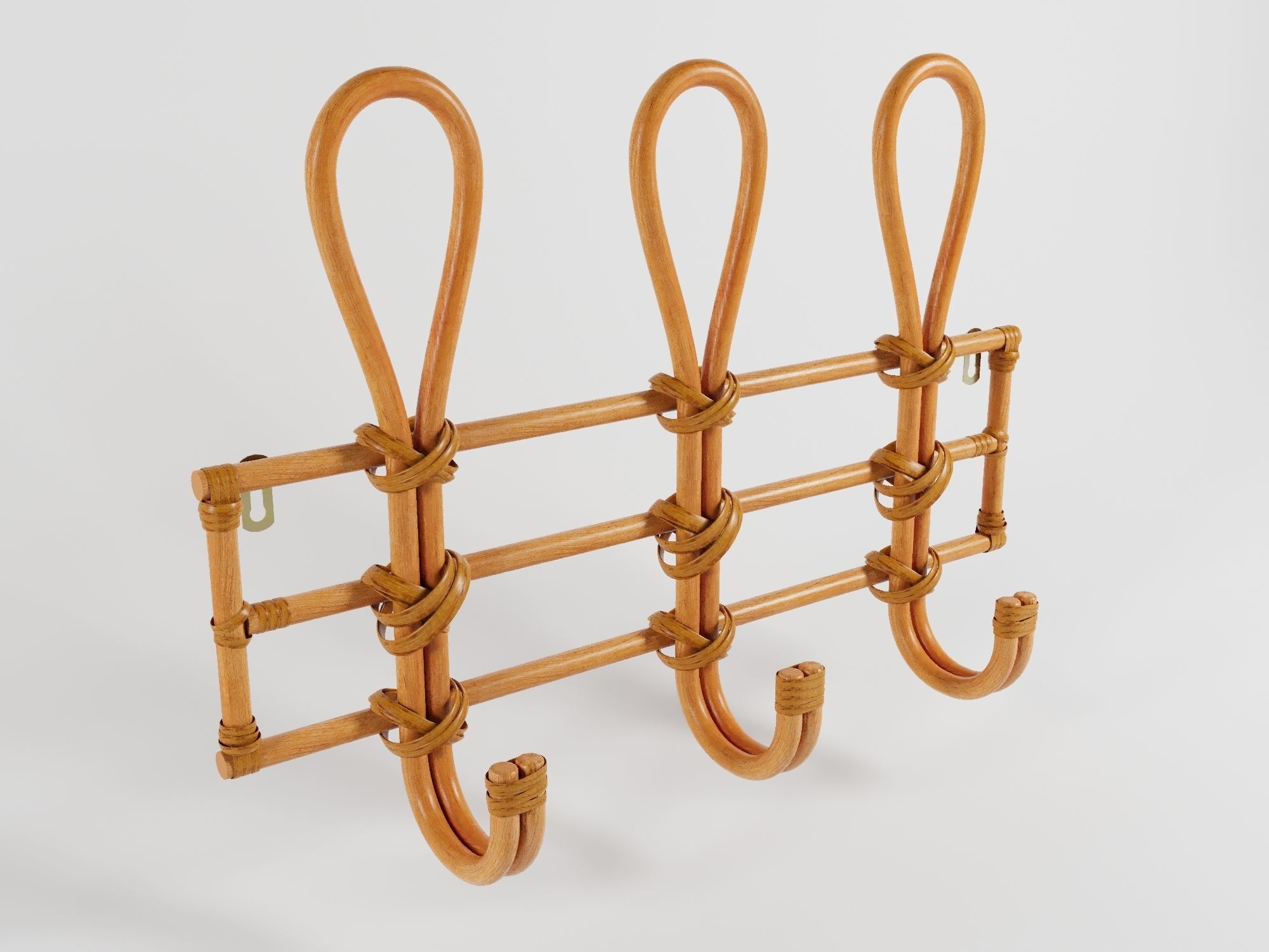 Full wooden hanger 3D model rigged | CGTrader