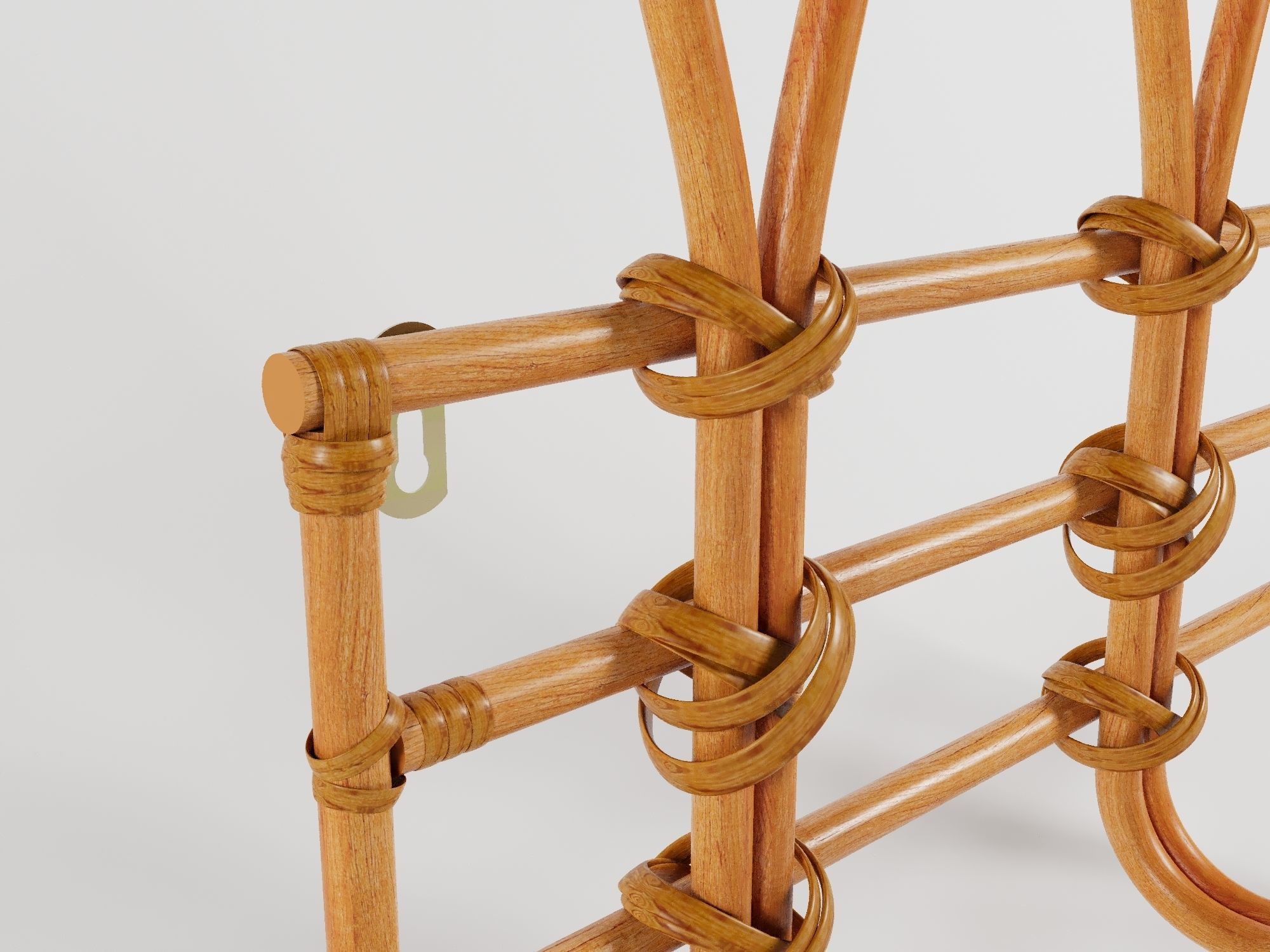 Full wooden hanger 3D model rigged | CGTrader