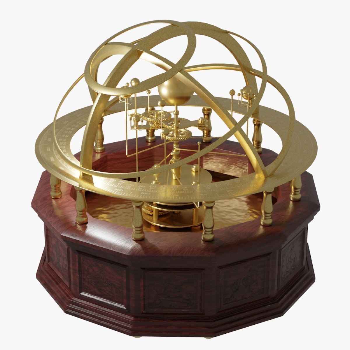Orrery Planetary Solar System Display 3D model animated rigged | CGTrader