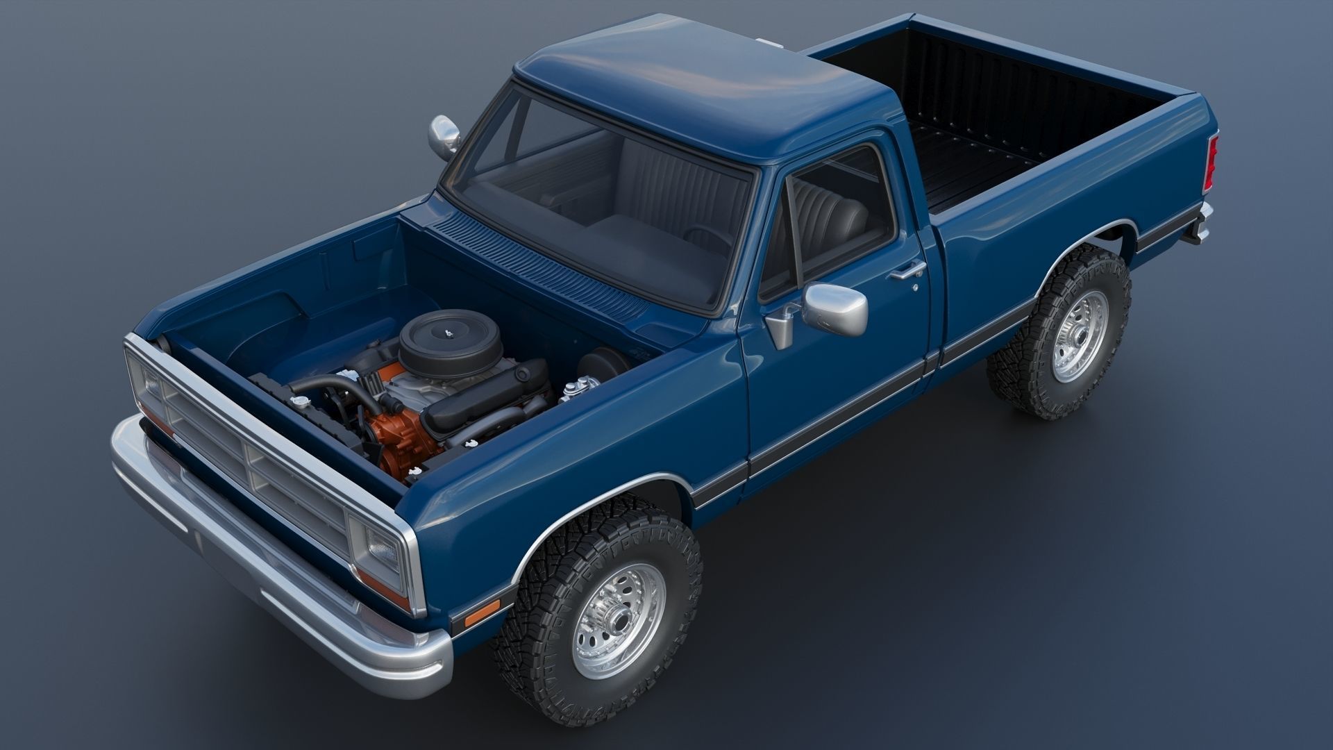 Dodge Ram W150 1987 3D model 3D printable | CGTrader