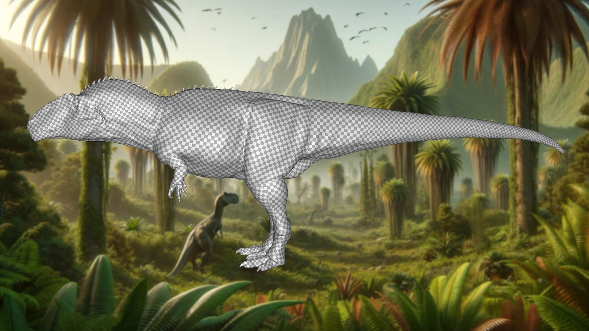 3D model Predator Dinosaur Jurassic Giant TRex 3D Model Dino VR / AR ...