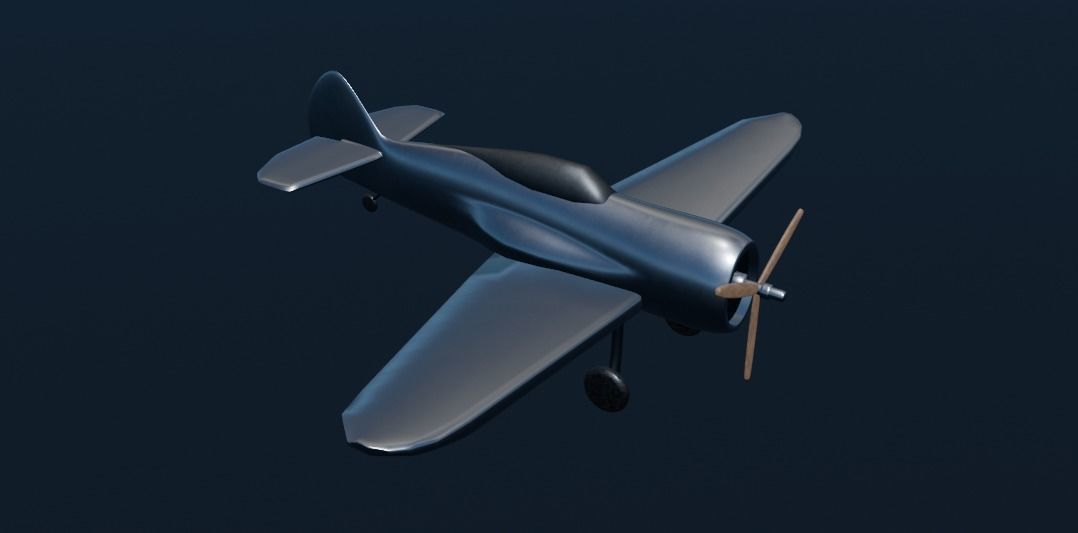 P36 Hawk free 3D model rigged | CGTrader