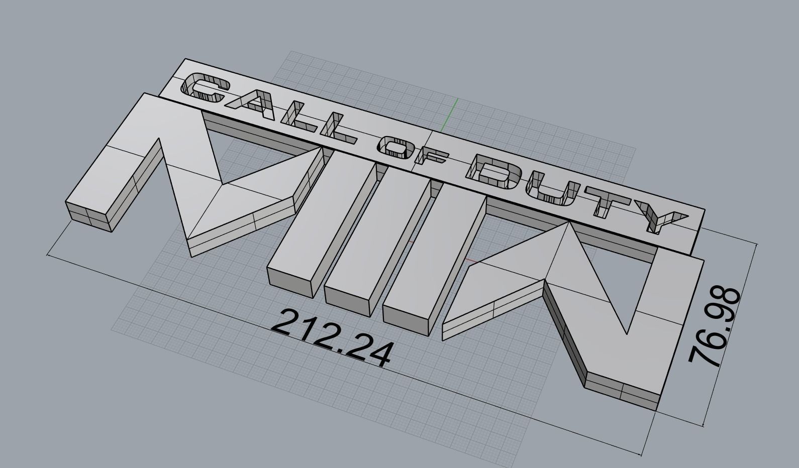 CALL OF DUTY MODERN WARFARE 3 LOGO WARZONE 2 3D model 3D printable ...